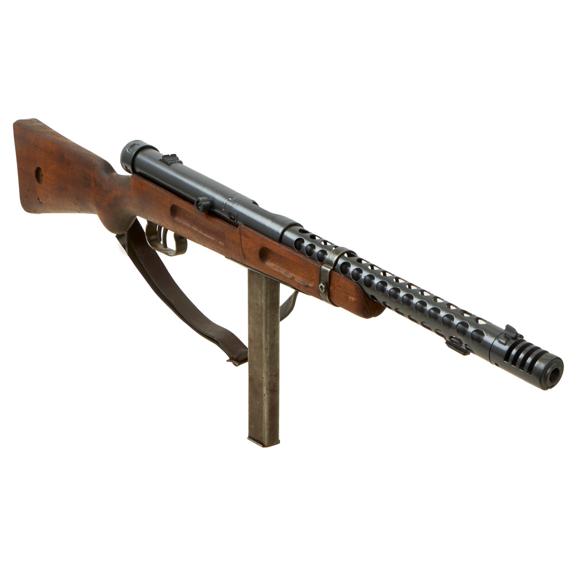 Original WWII Italian Beretta MP38A Ventilated Barrel Jacket SMG with ...