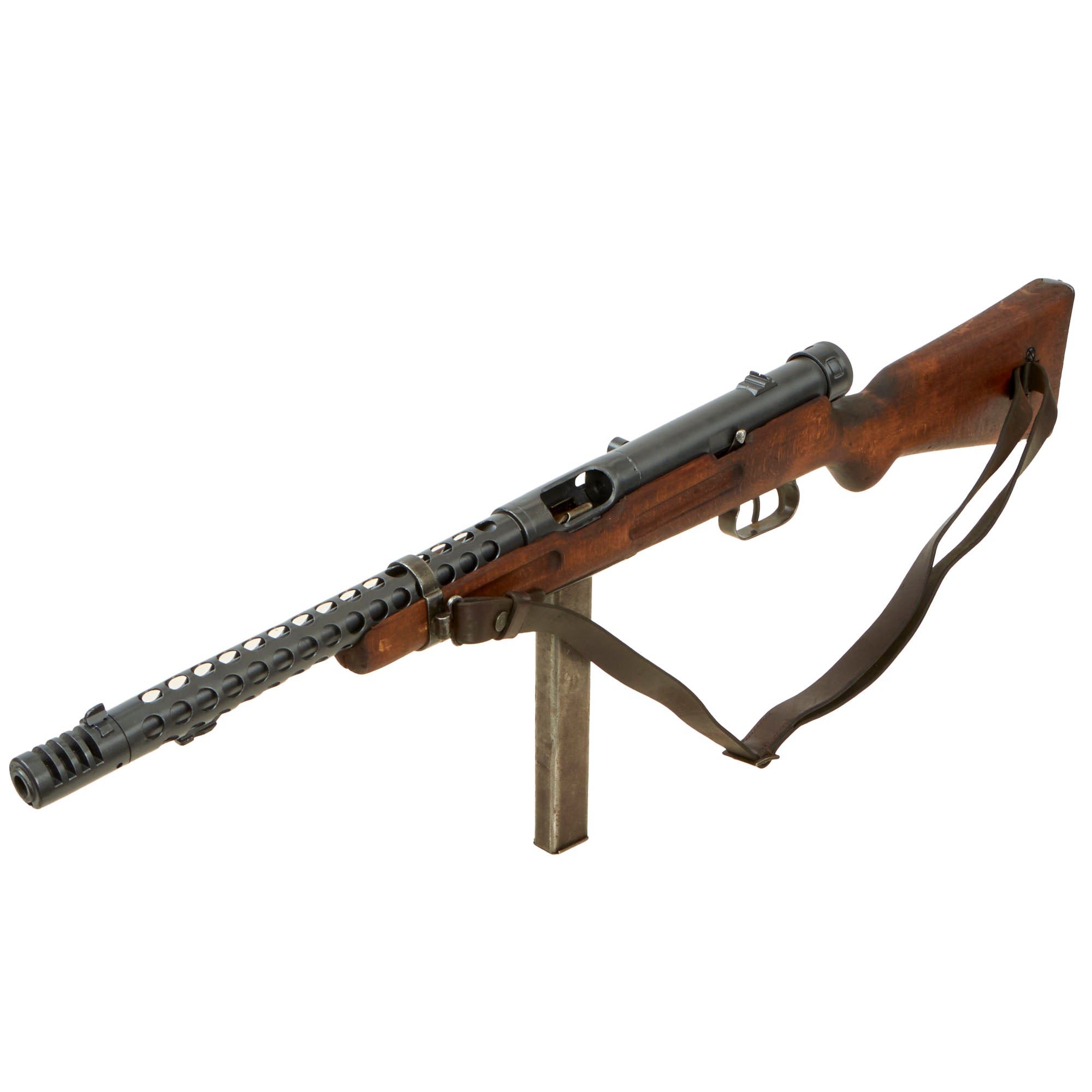 Original WWII Italian Beretta MP38A Ventilated Barrel Jacket SMG with ...