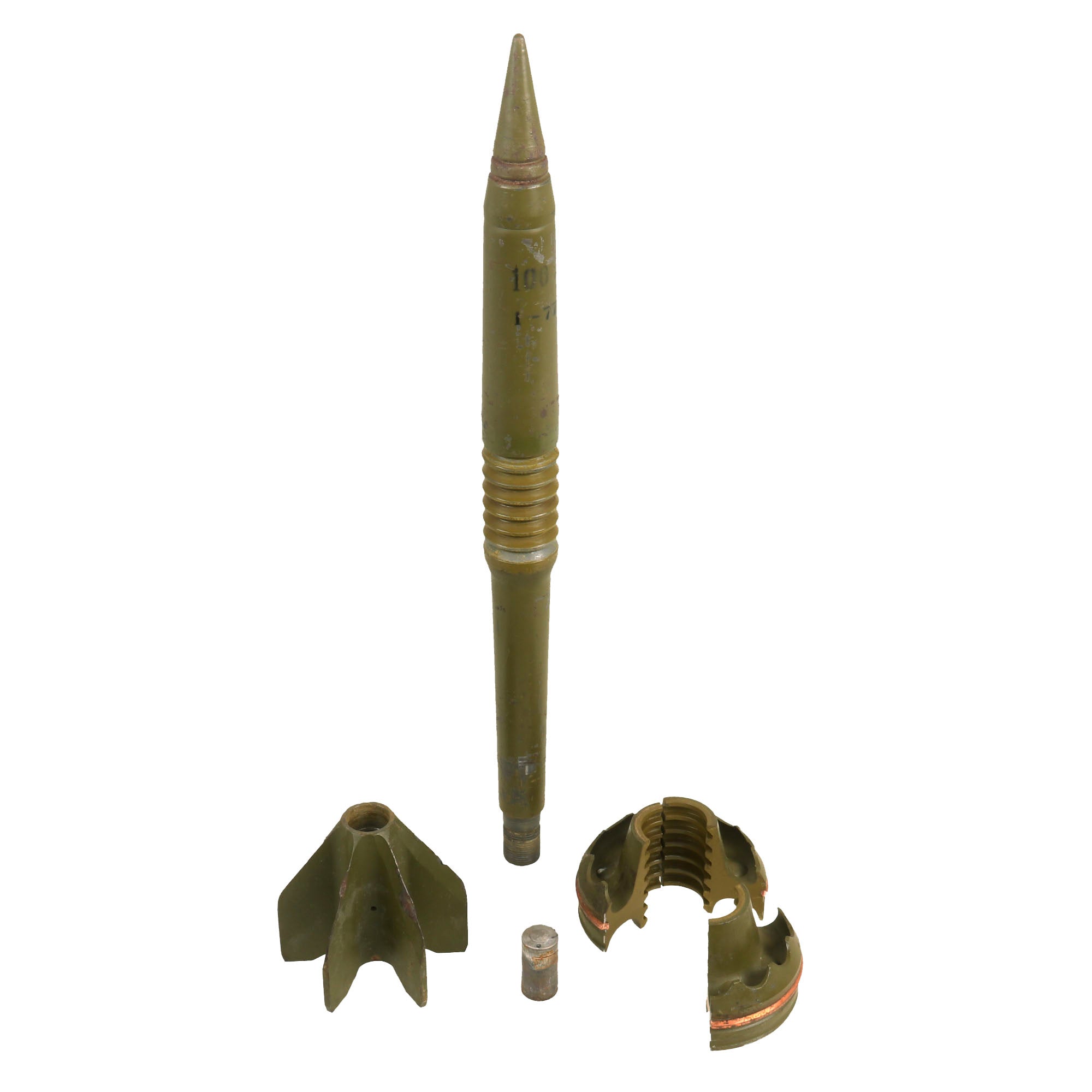 Original China Cold War Era Chinese Inert Type 73 100mm Tungsten Core ...