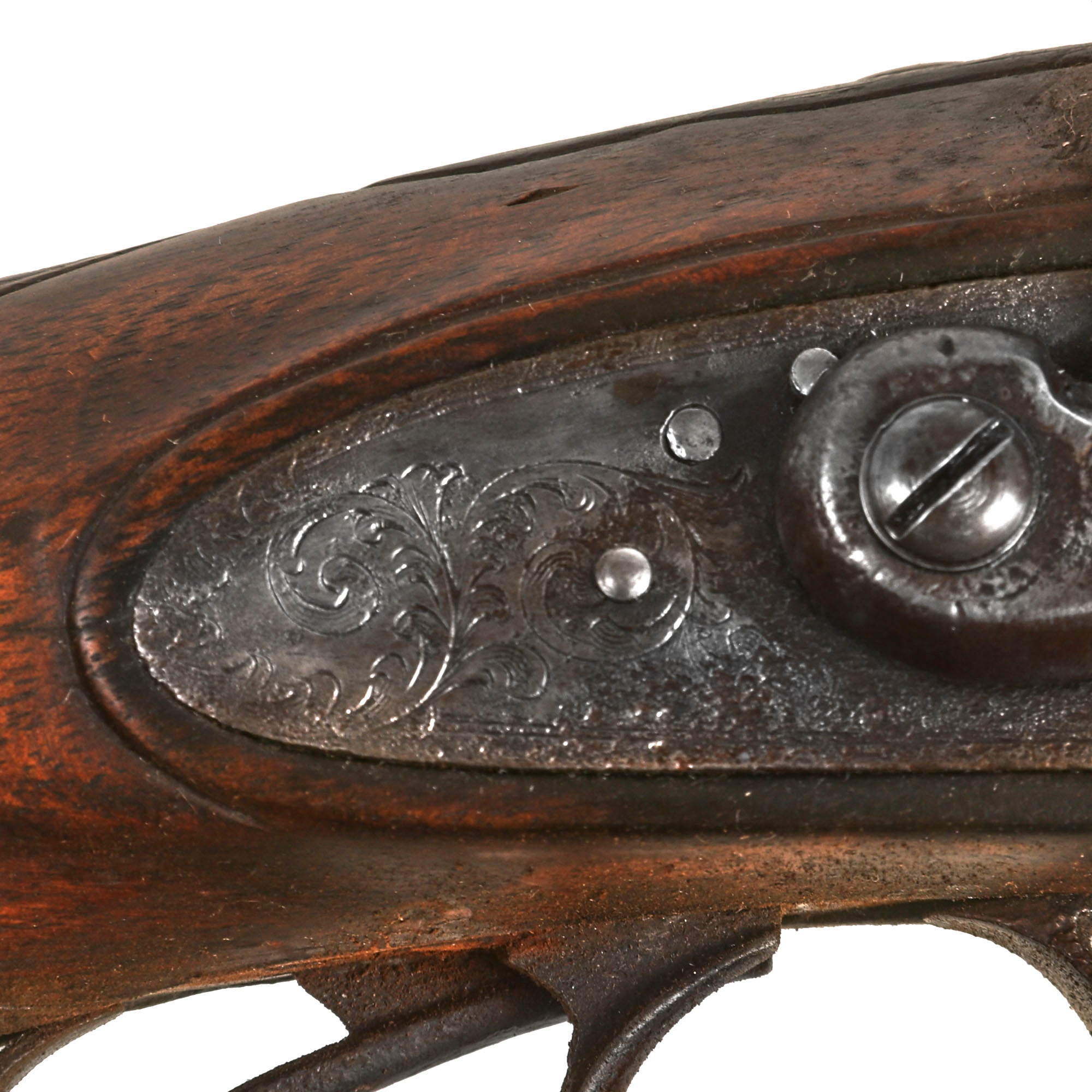 Original British 13 Bore Double Barrel Percussion Shotgun by James Har ...