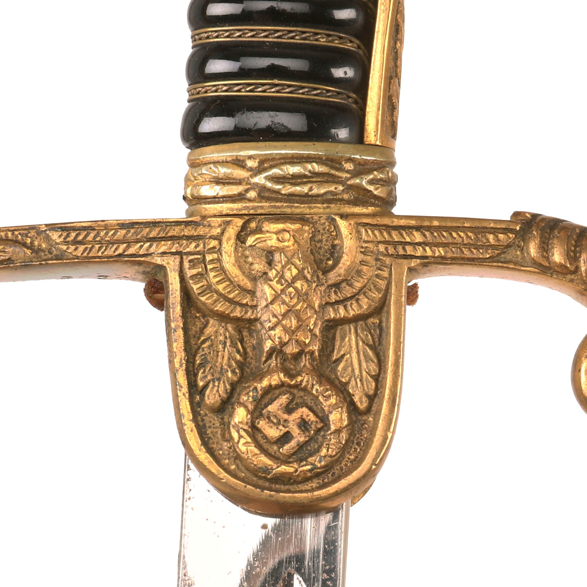 Original German WWII Army Officer Emil Voos Pattern Dove Head Sword wi ...