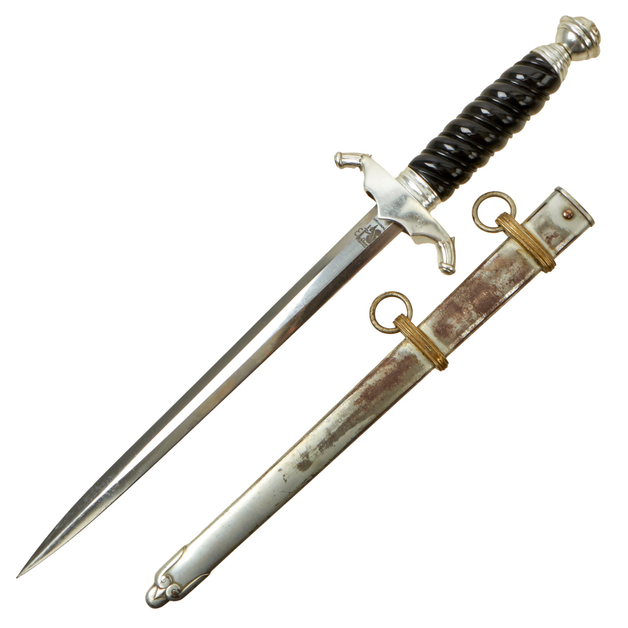 Original WWII German 2nd Model Bahnschutz Railway Service Dagger by Ca ...