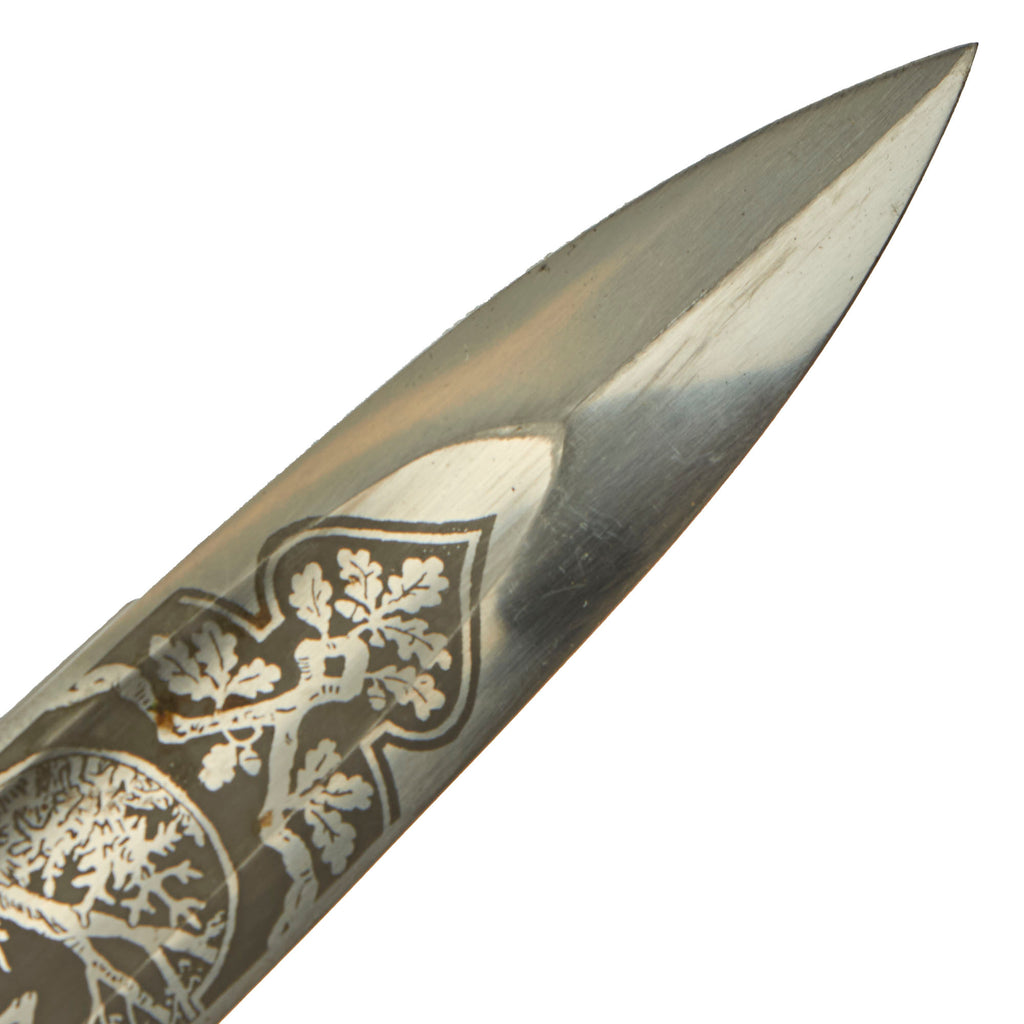 Original German WWII Hirschfänger Bone Handle Forestry Dress Dagger by ...