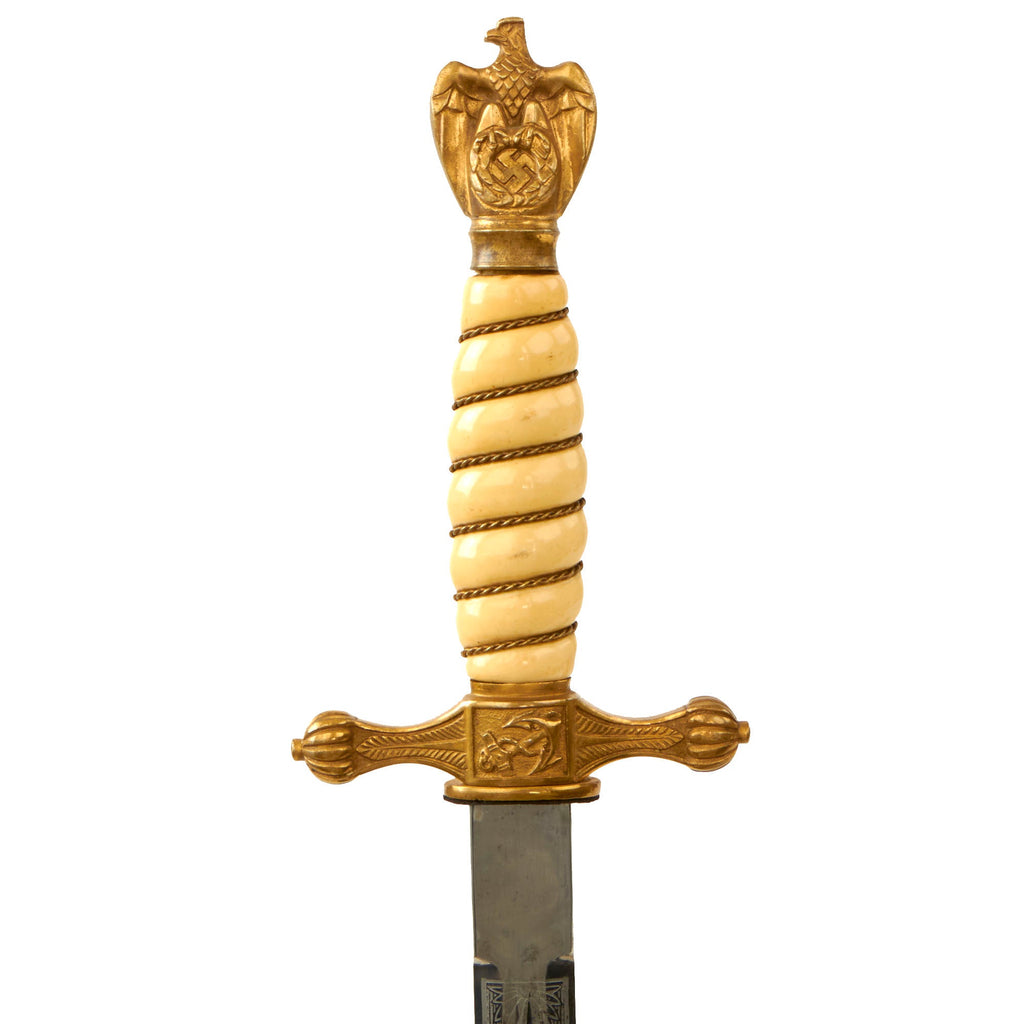 Original WWII German 2nd Model Etched Naval Dagger by Carl Eickhorn wi ...
