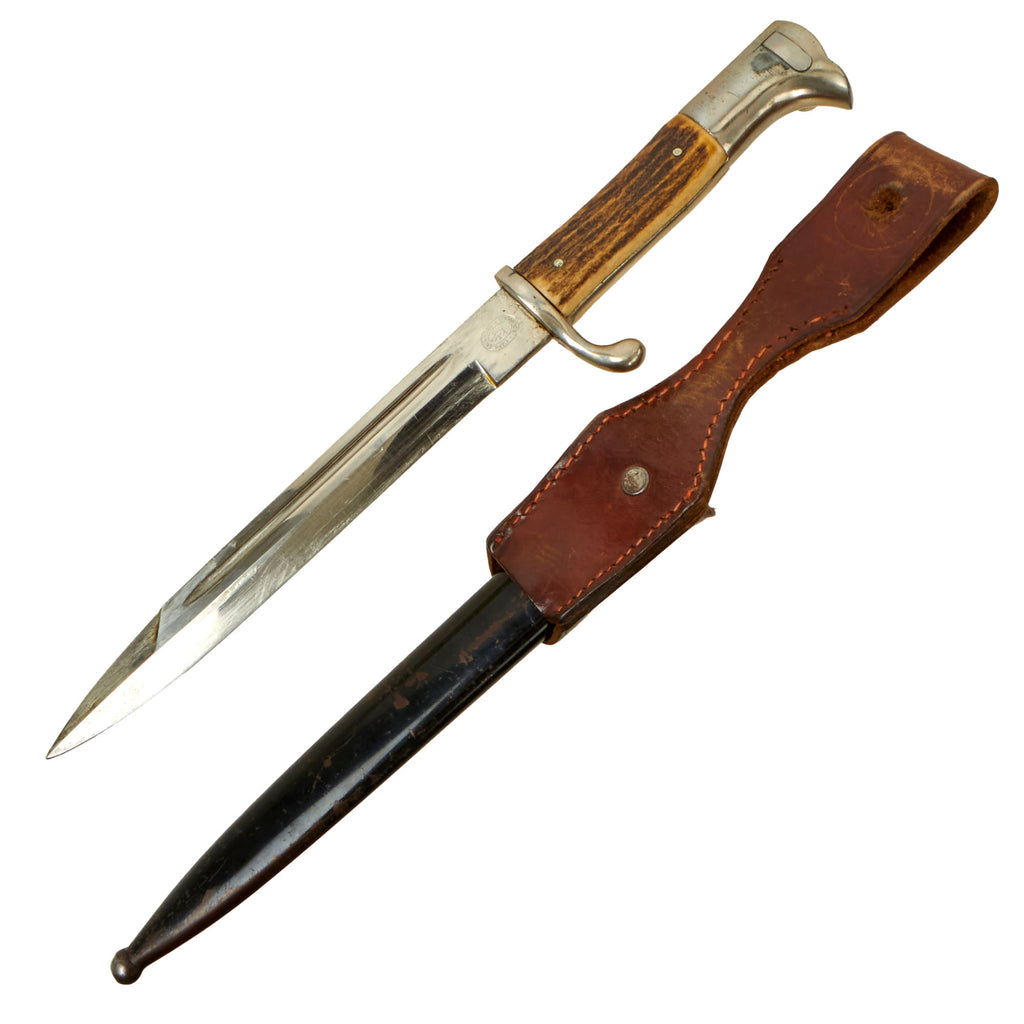 Original German Pre WWII Heer Short Stag Handle 98k Dress Bayonet by C ...
