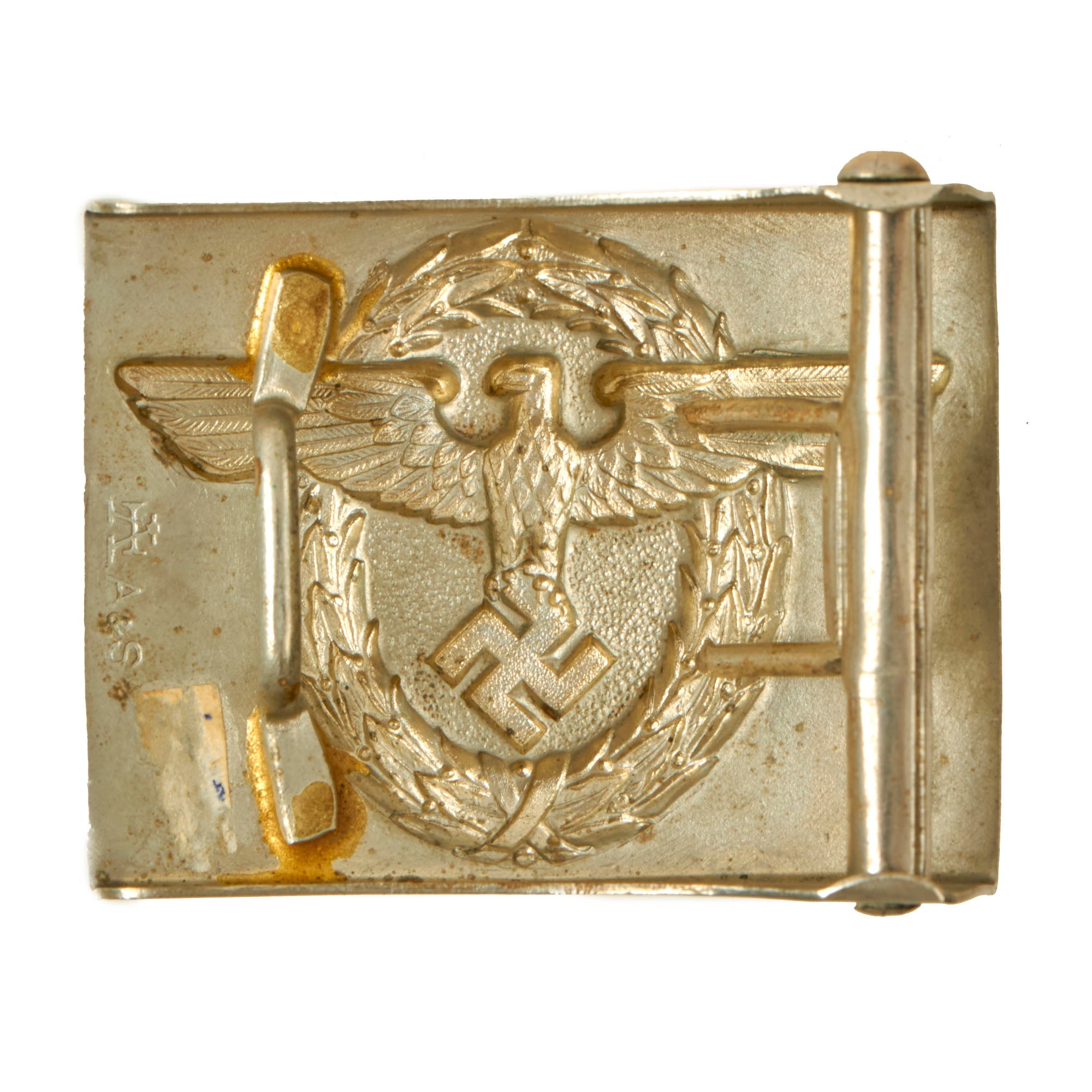 Original Rare German WWII Early Nickel Silver Landpolizei Rural Police ...