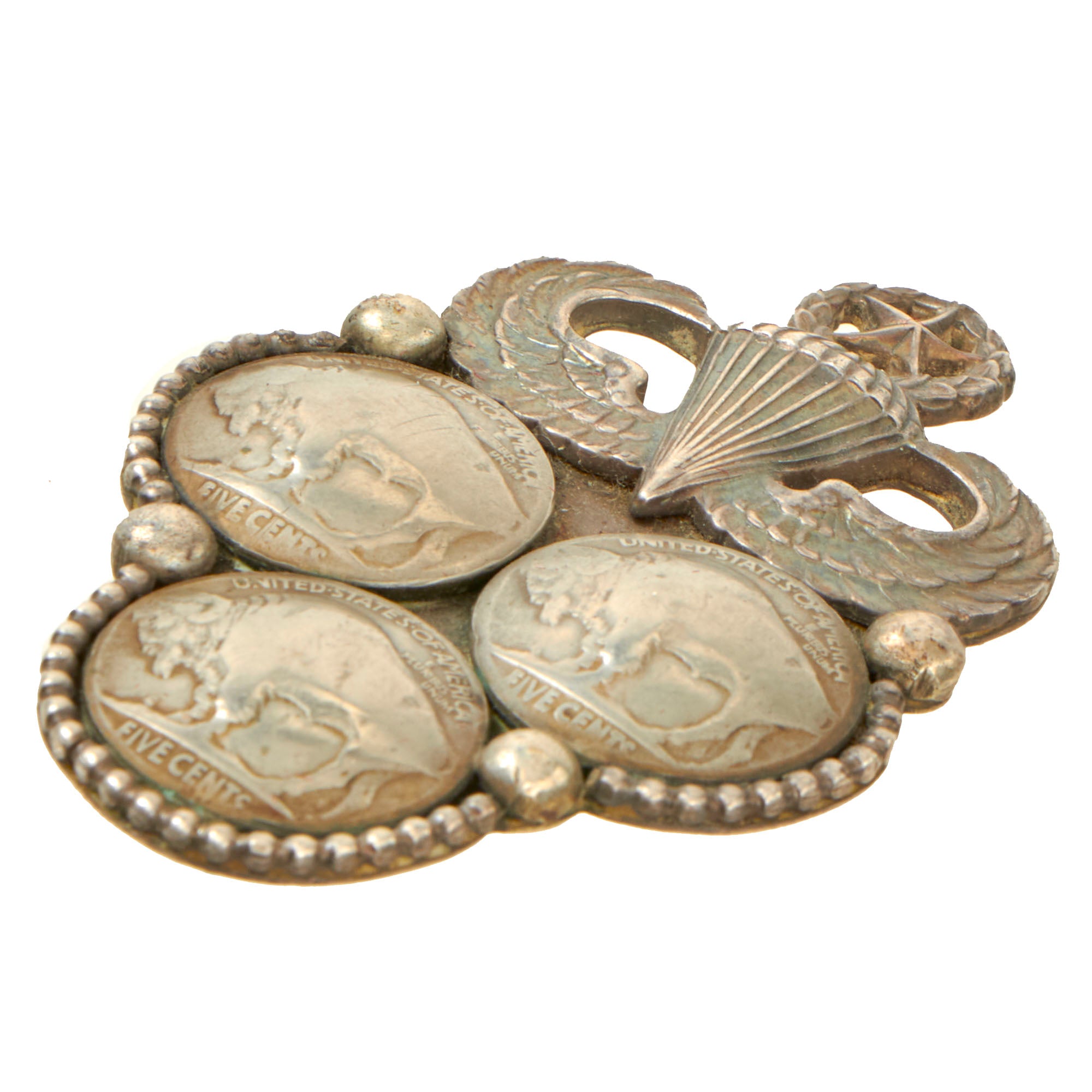 Original U.S. WWII 555th Parachute Infantry Battalion Triple Nickles M ...