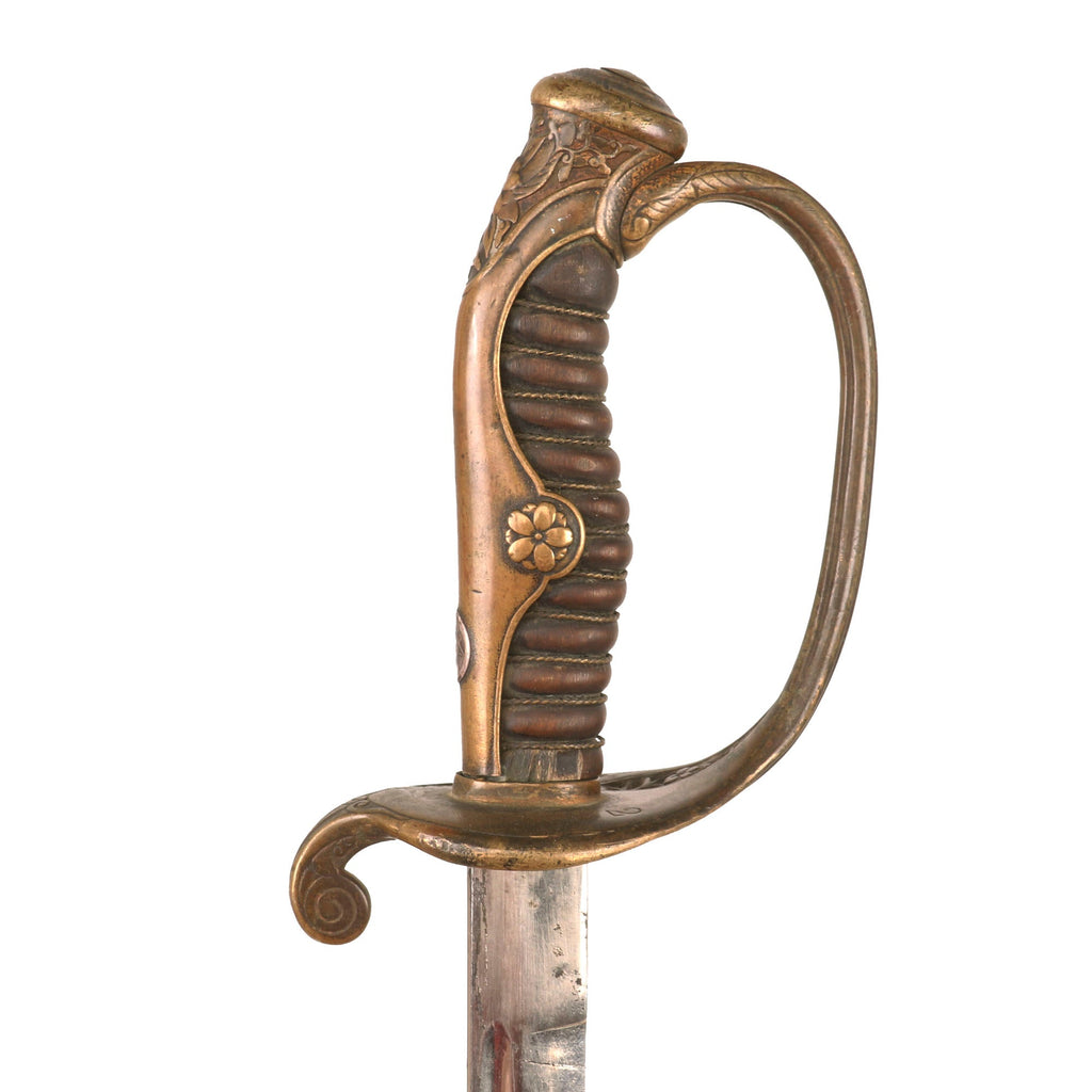 Original WWII Imperial Japanese Army Type 19 Kyu-Gunto Nickel Plated P ...