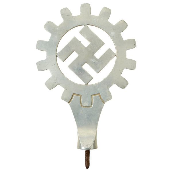 Original German WWII DAF Labor Front Aluminum Flag Pole Finial - Deuts ...