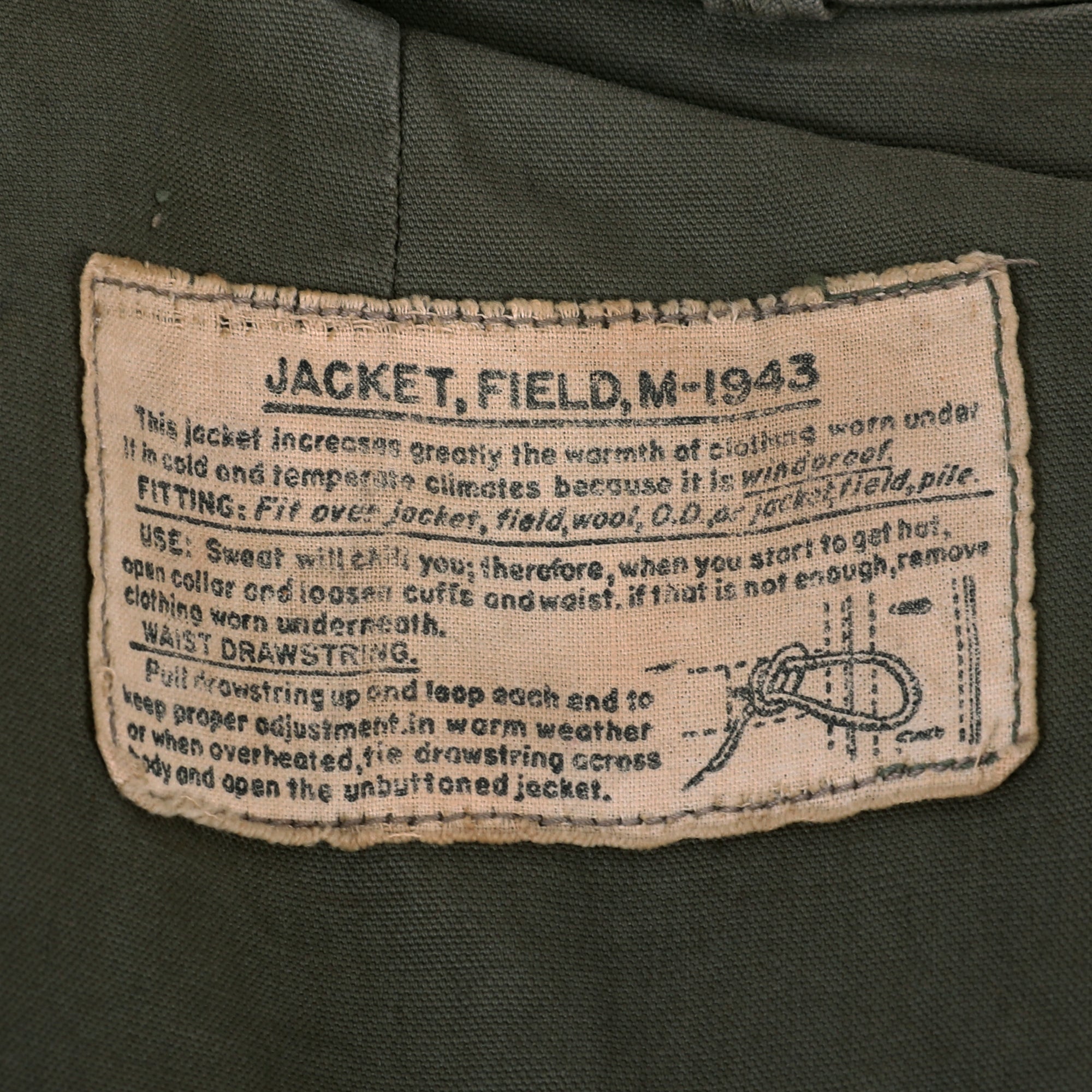 Original U.S. WWII 53rd Fighter Squadron Painted M-1943 M43 Field Jack ...