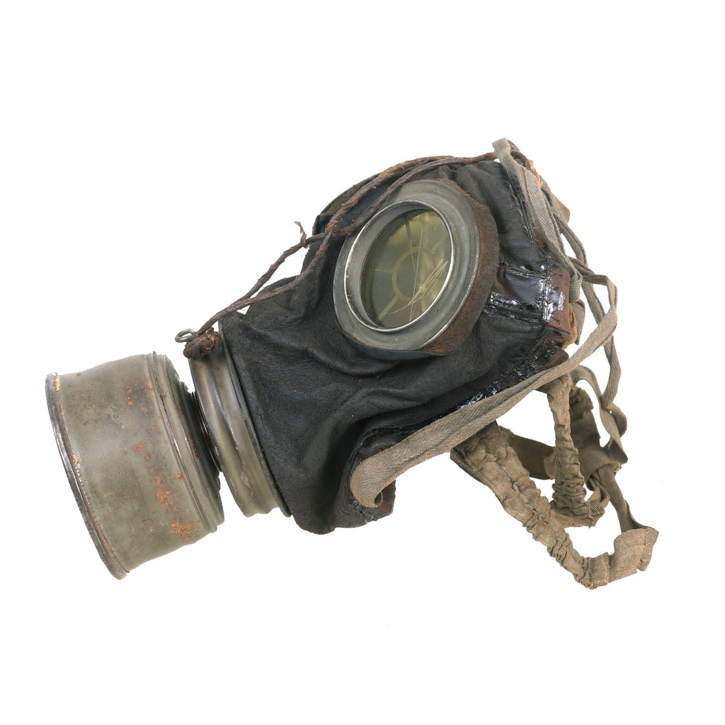 Original Imperial German WWI M1917 Ledermaske Gas Mask with Can & Spar ...