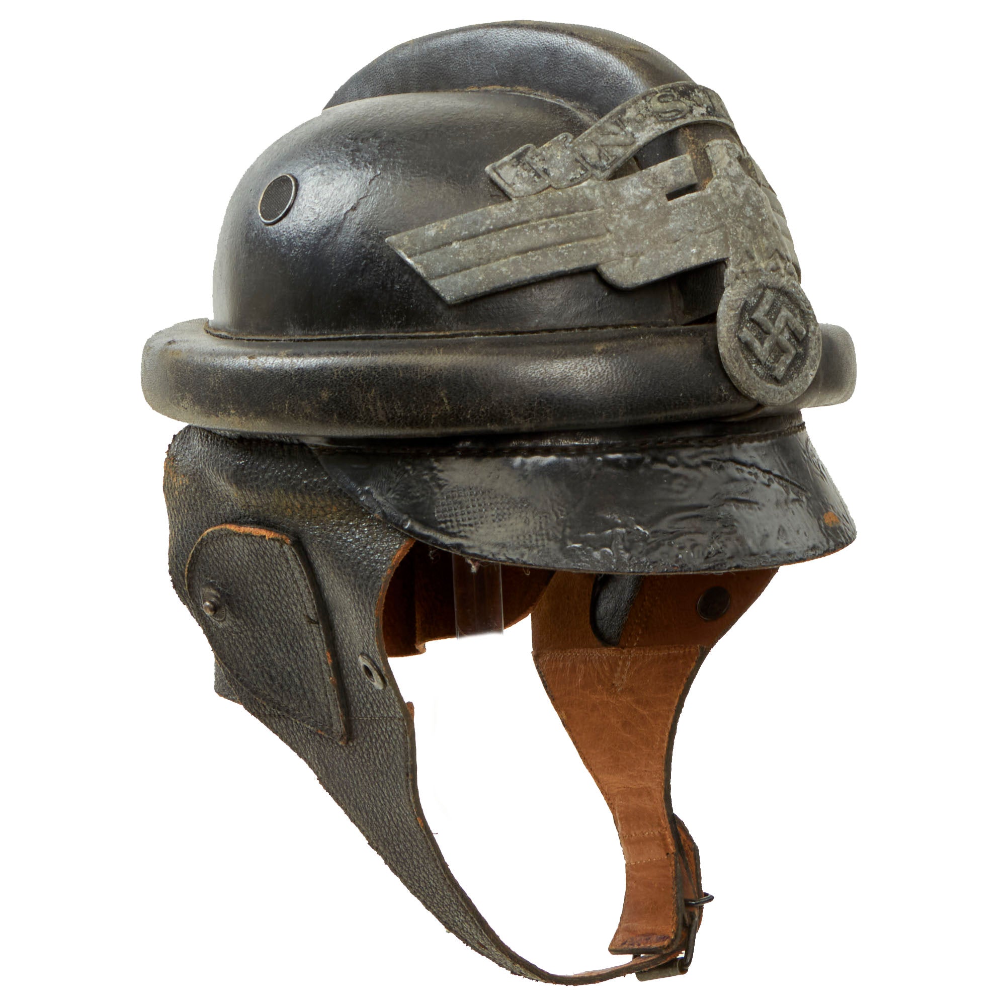 Original German WWII 2nd Pattern NSKK Crash Helmet in size 54 ...