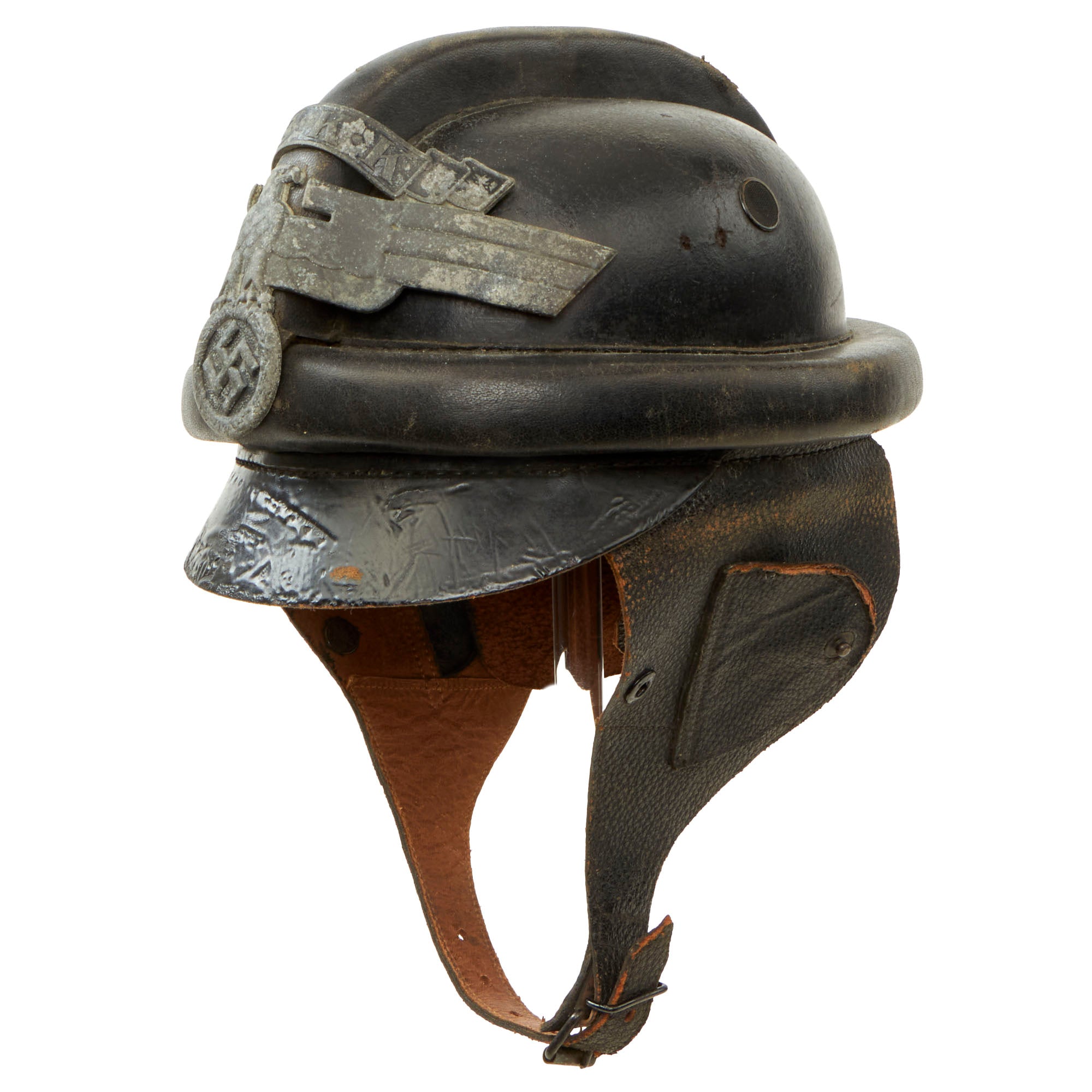 Original German WWII 2nd Pattern NSKK Crash Helmet in size 54 ...
