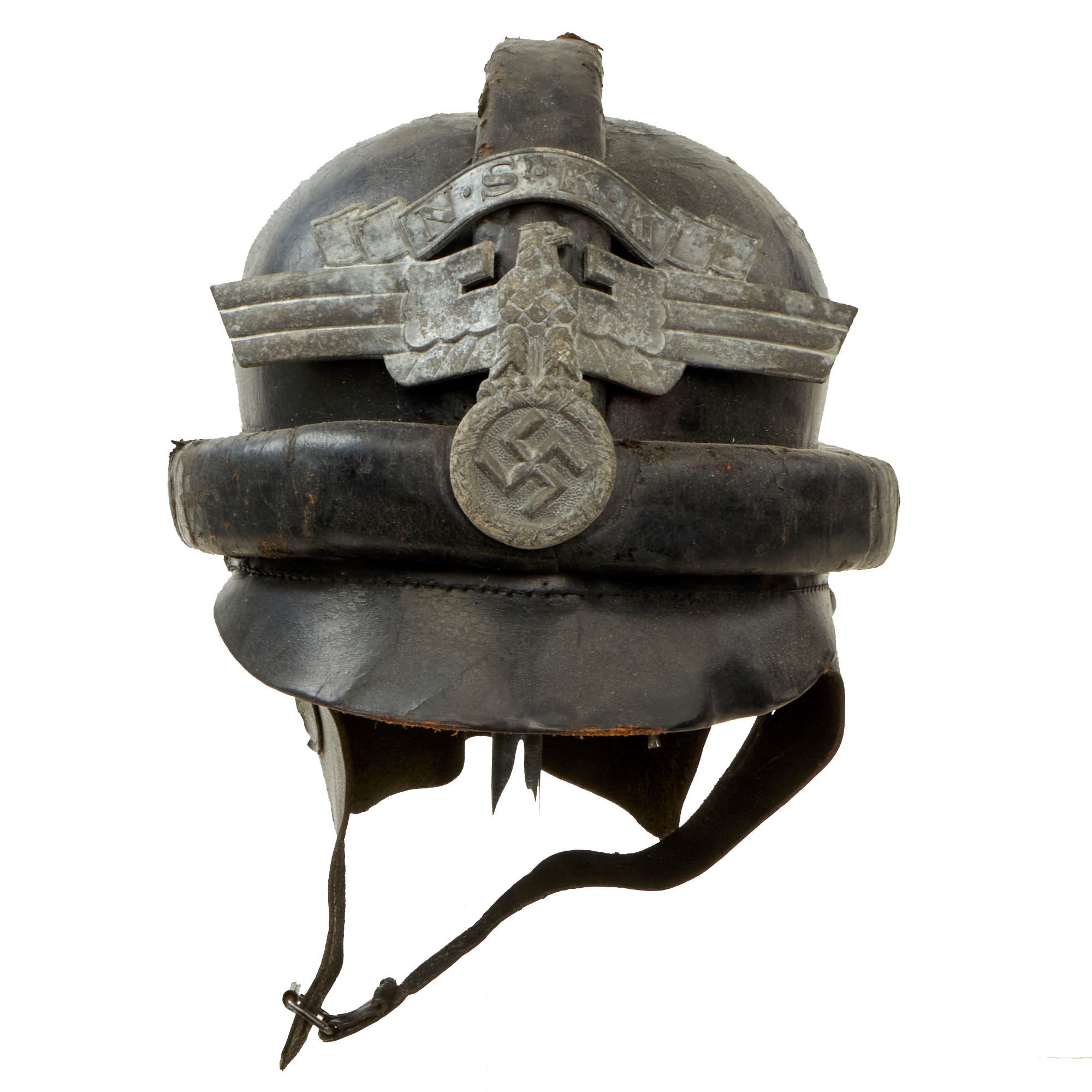Original German WWII 2nd Pattern NSKK Crash Helmet in Size 56 ...