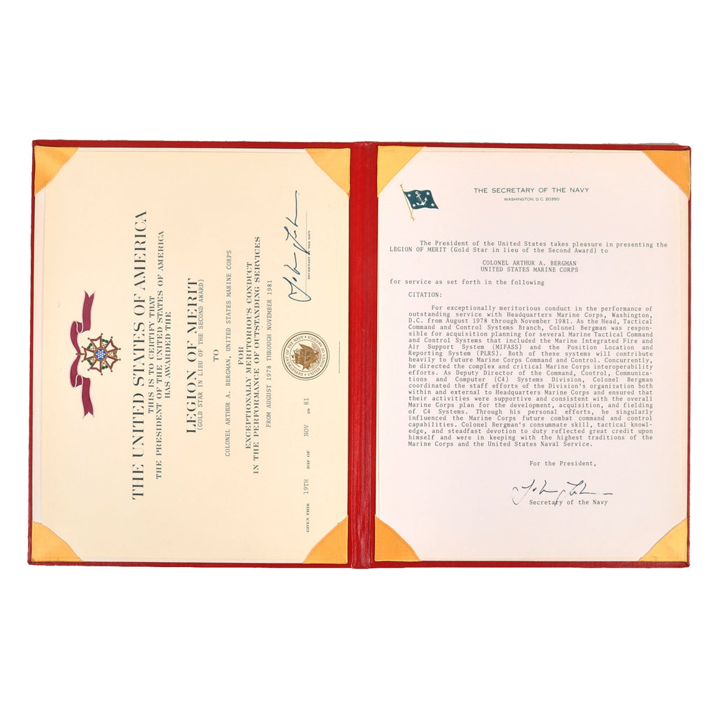 Original U.S. Vietnam War USMC Colonel Arthur Bergman Custom Communica ...