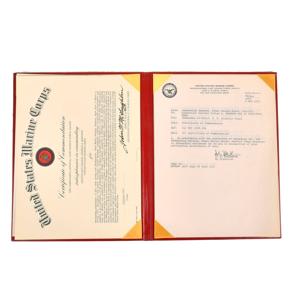 Original U.S. Vietnam War USMC Colonel Arthur Bergman Custom Communica ...