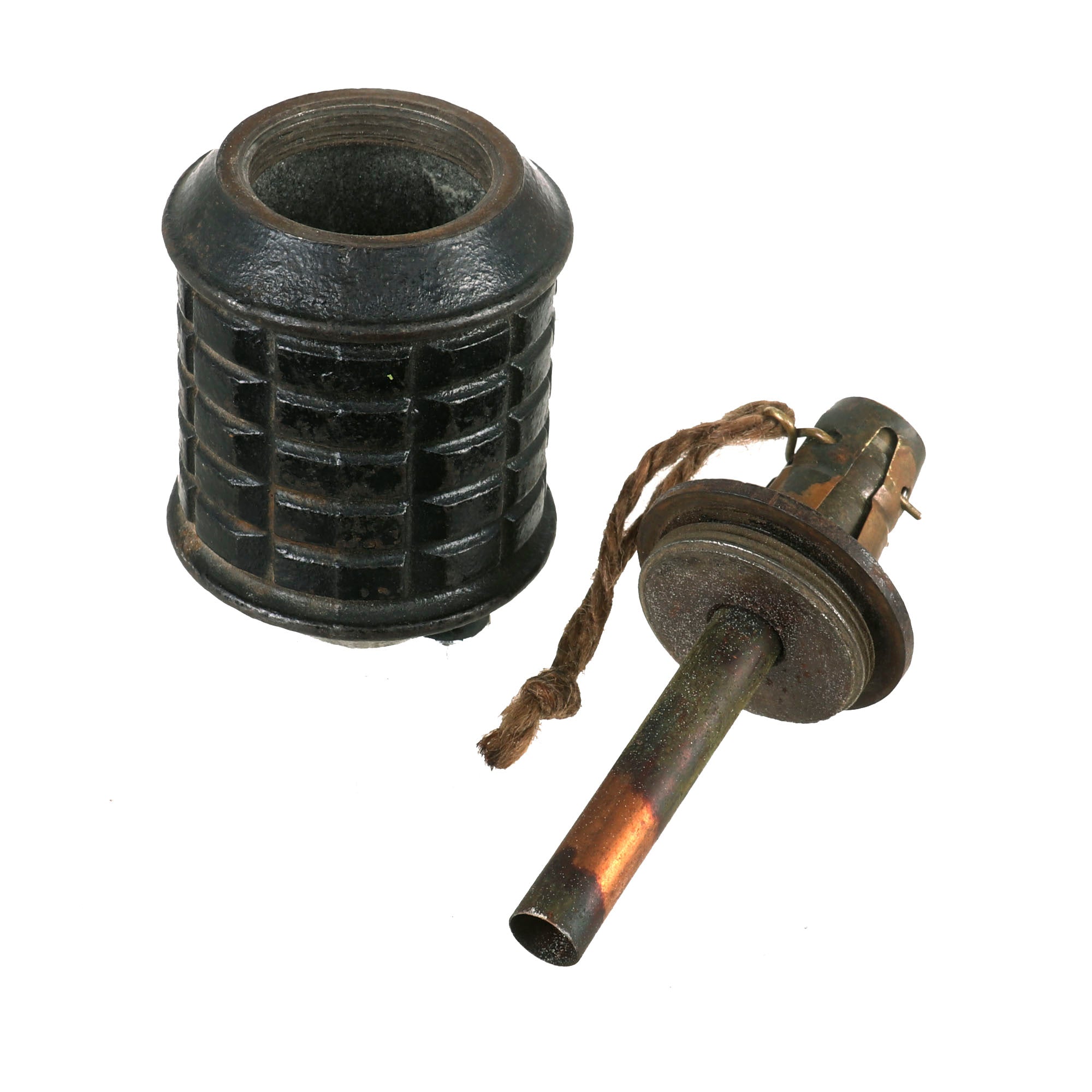 Original Japanese WWII Type 97 Inert Fragmentation Hand Grenade with F ...