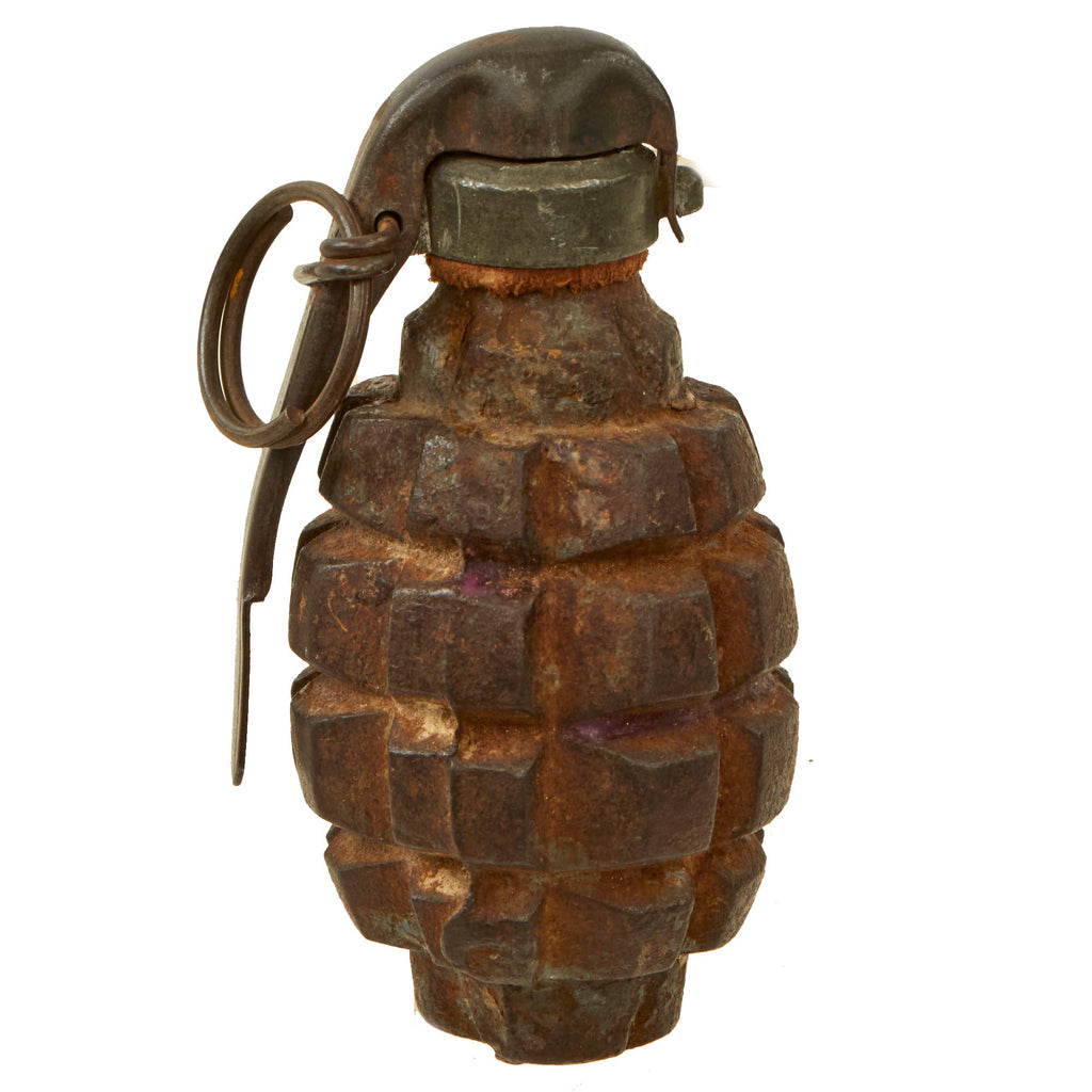 Original French WWI F1 Hand Grenade with Billant Modèle 1916 Fuse - In ...