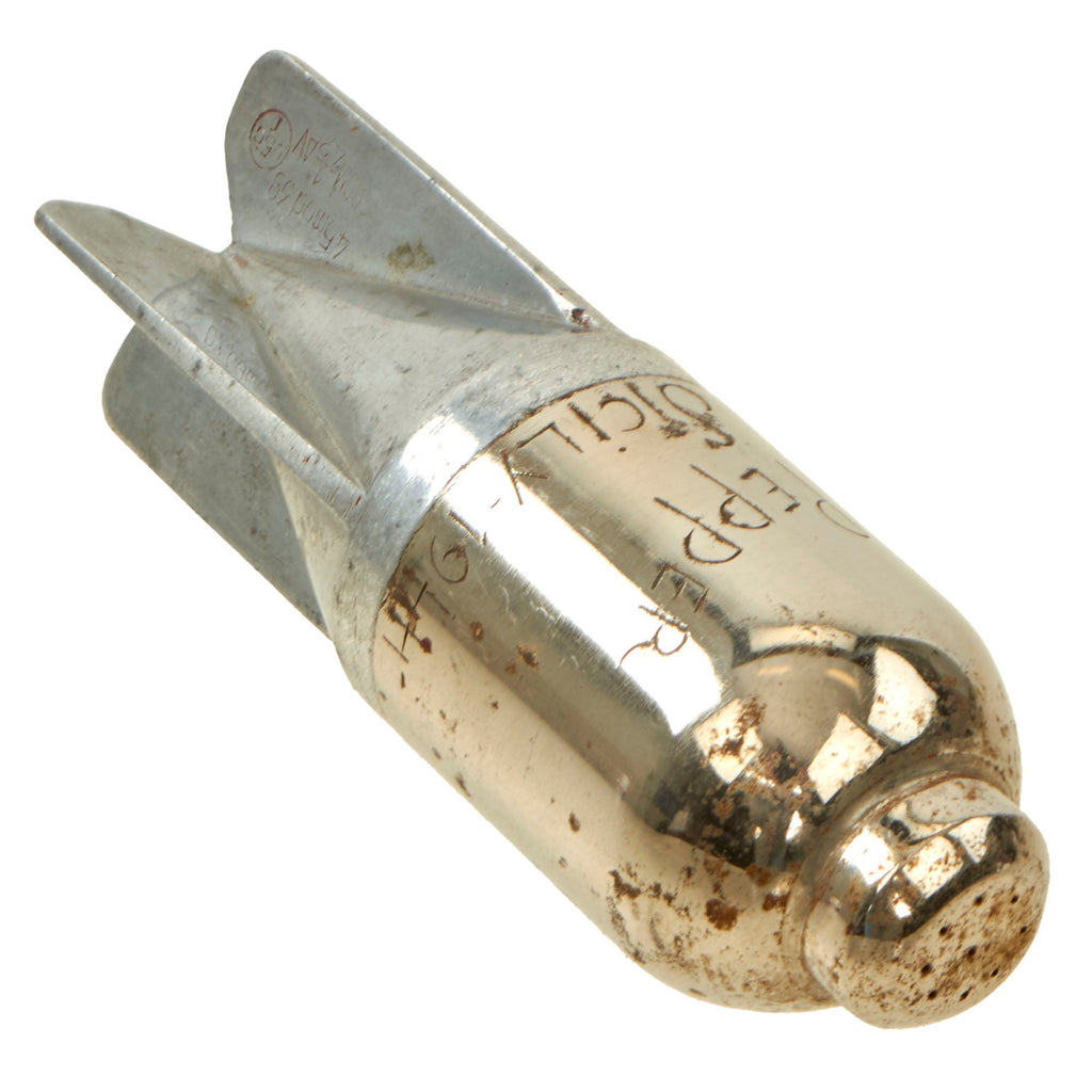 Original Italian WWII "Red Devil" 45mm Brixia Model 35 Mortar Bomb Tur ...