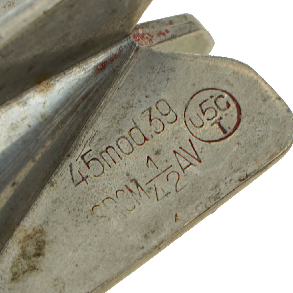 Original Italian WWII "Red Devil" 45mm Brixia Model 35 Mortar Bomb Tur ...