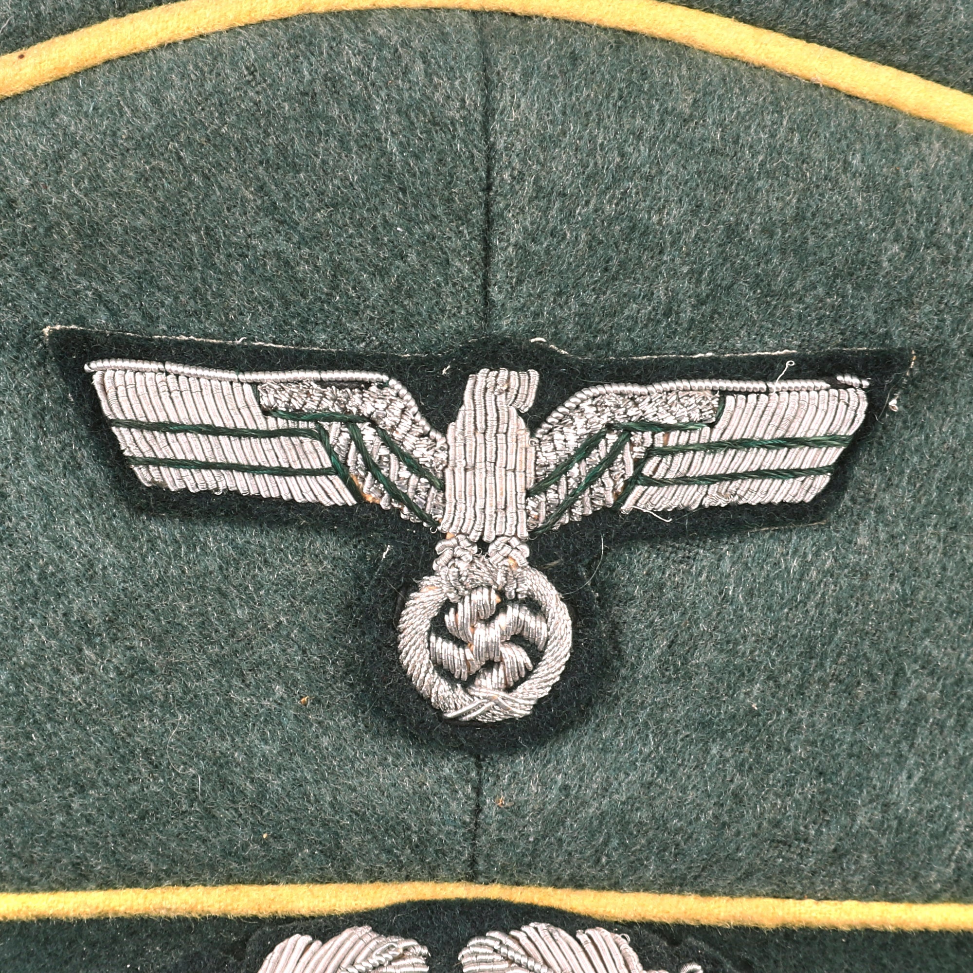 Original German WWII Army Heer Signals Officers Schirmmütze Visor Cap ...