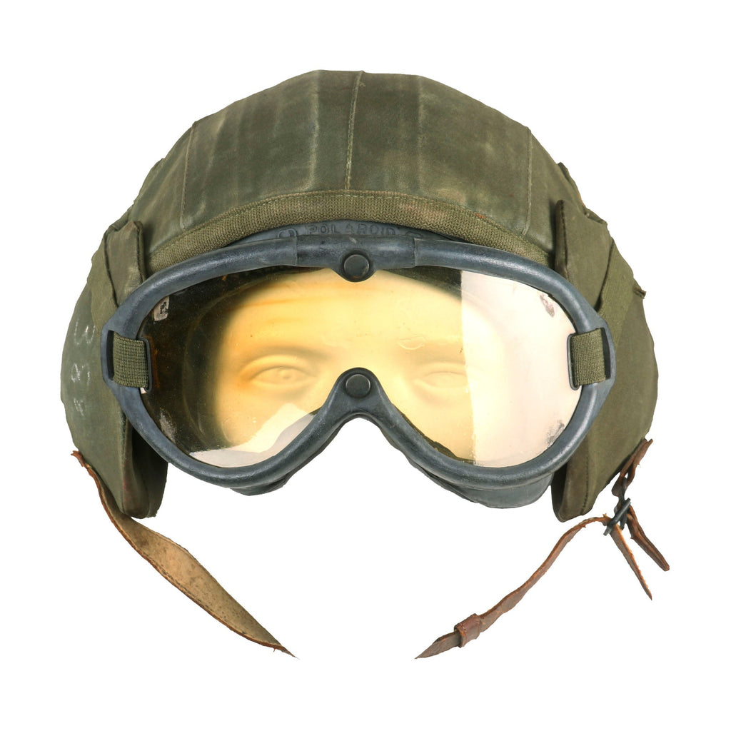 Original U.S. WWII Army Air Force Aviator Flight Helmet & Life Vest Se ...