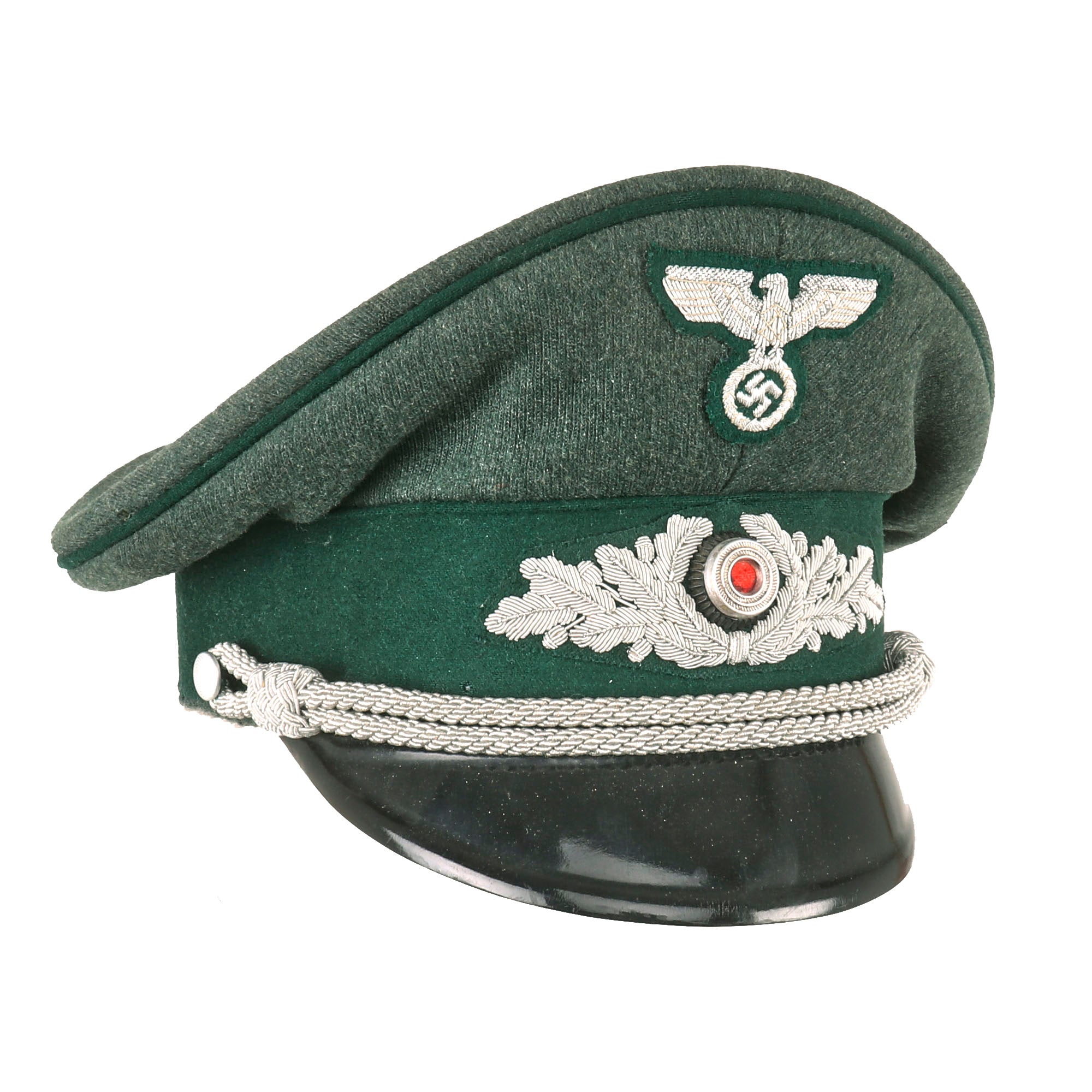 Original German WWII Forestry Service Officers Schirmmütze Visor Cap w ...