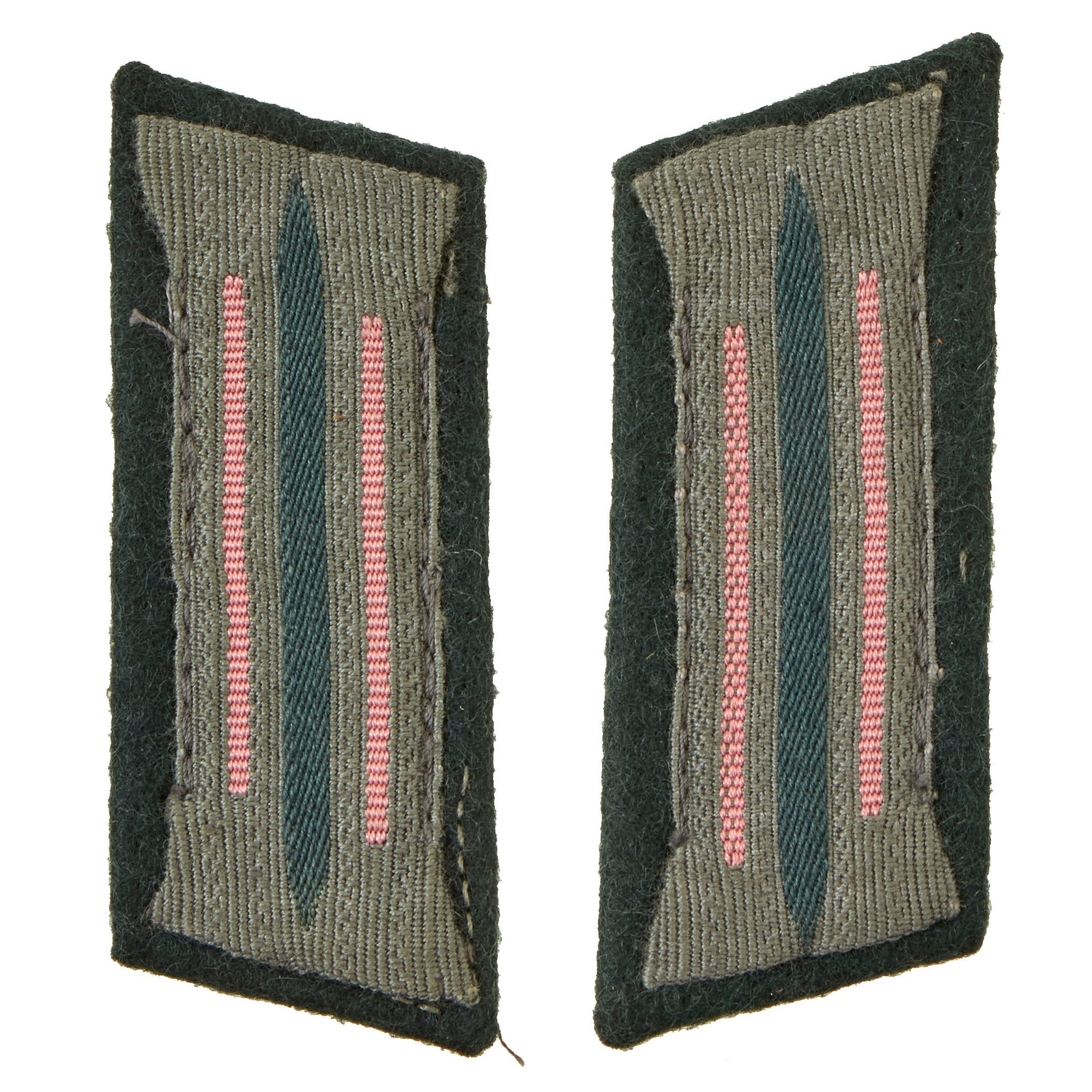 Original German WWII Heer Army Panzer Collar Tab Insignia Set - Pair o ...