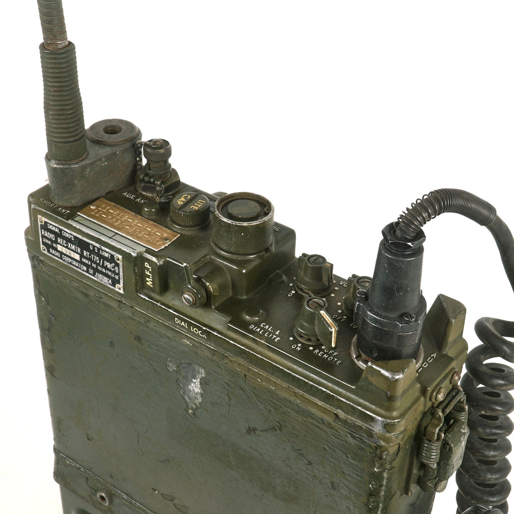 Original U.S. Korean & Vietnam War RT-175/PRC-9 Radio Rig with Antenna ...