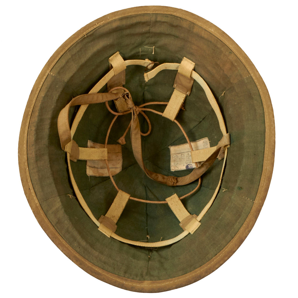 Original Imperial Japanese Army WWII Type 98 Sun Pith Helmet with Chin ...