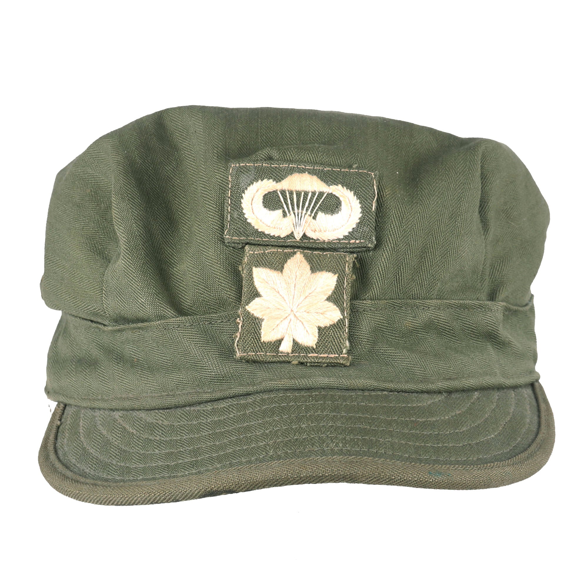 Original U.S. Vietnam War HBT Cap with Theater Made Paratrooper Lieute ...