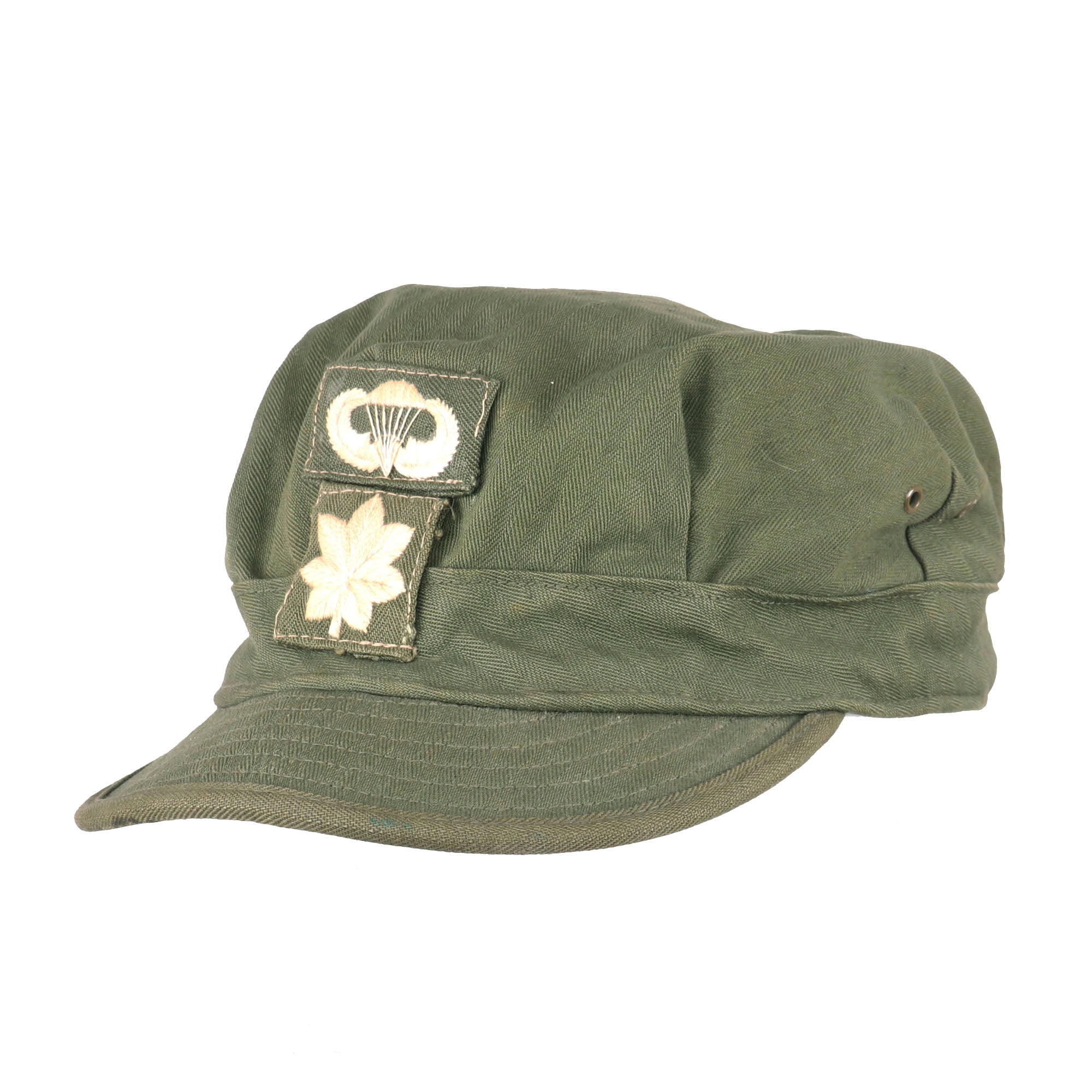 Original U.S. Vietnam War HBT Cap with Theater Made Paratrooper Lieute ...