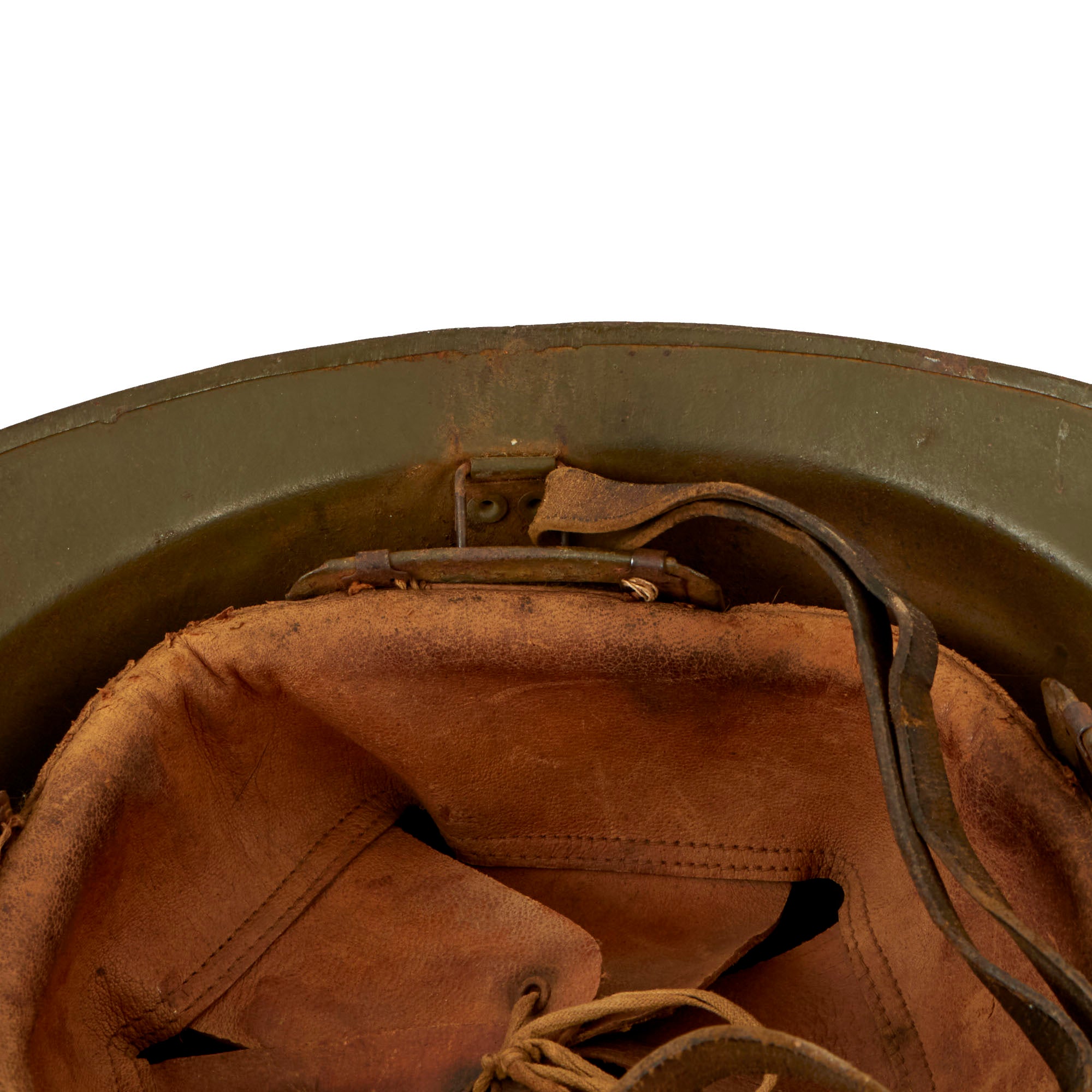 Original French WWII North African Zouave M26 Adrian Helmet - Full Lin ...