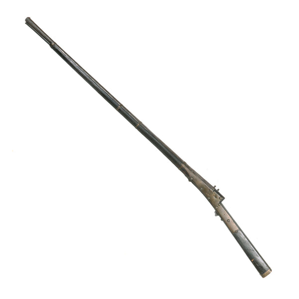 Original Indian Toradar Matchlock Musket with Silver-Inlaid Barrel c ...