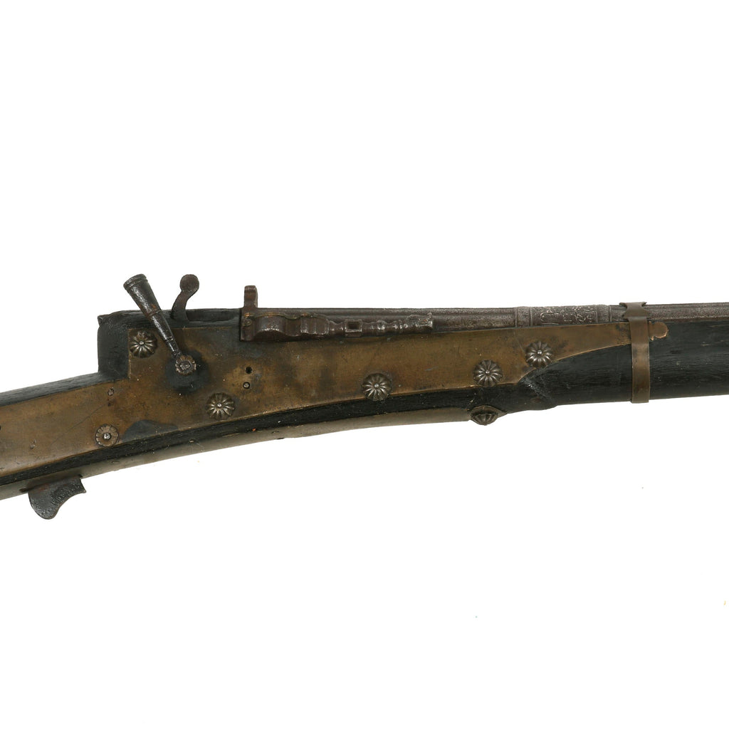 Original Indian Toradar Matchlock Musket with Silver-Inlaid Barrel c ...