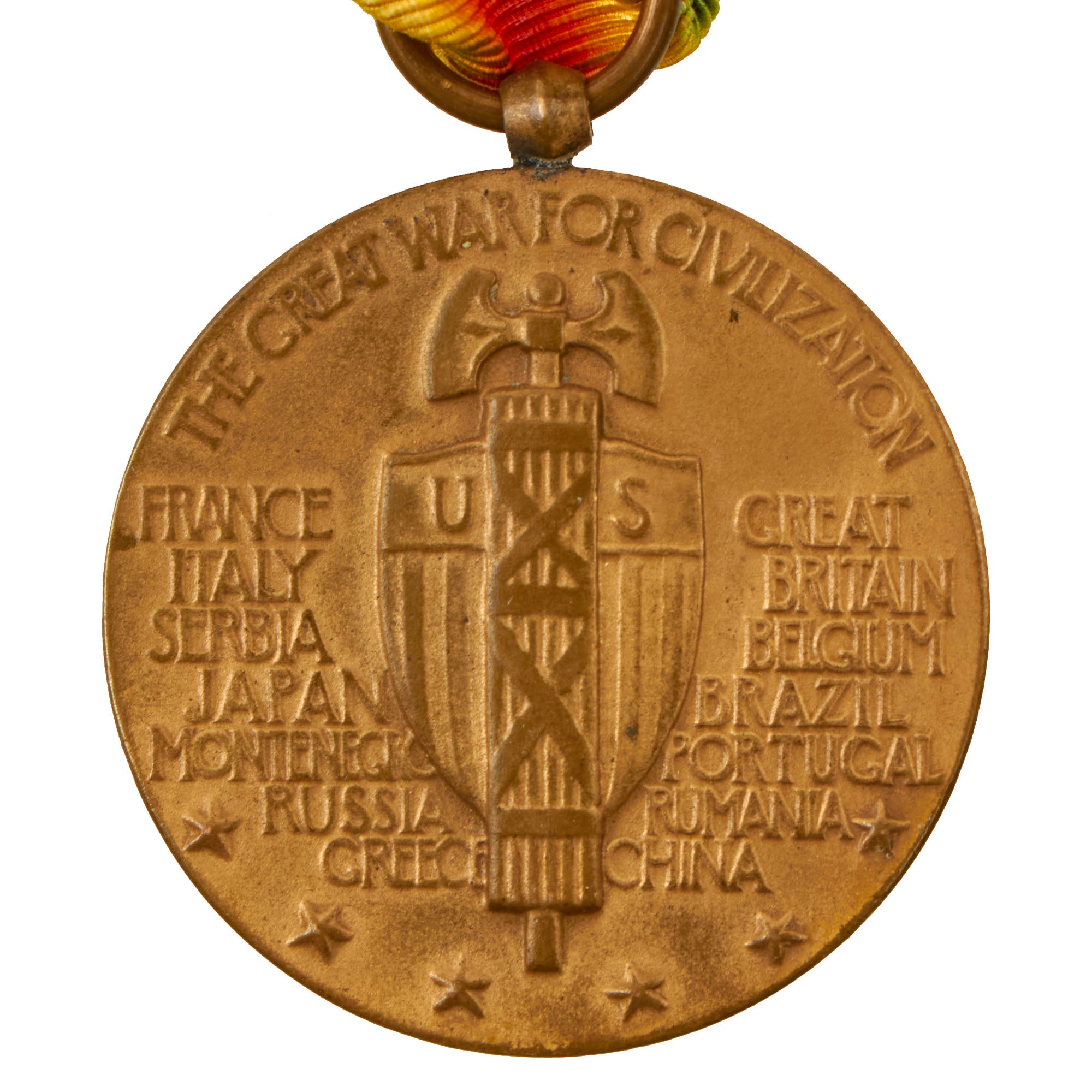 Original U.S. WWI Victory Medal in Original Shipping Box - 49th Coasta ...