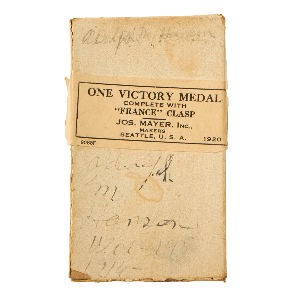 Original U.S. WWI Victory Medal in Original Shipping Box - 49th Coasta ...