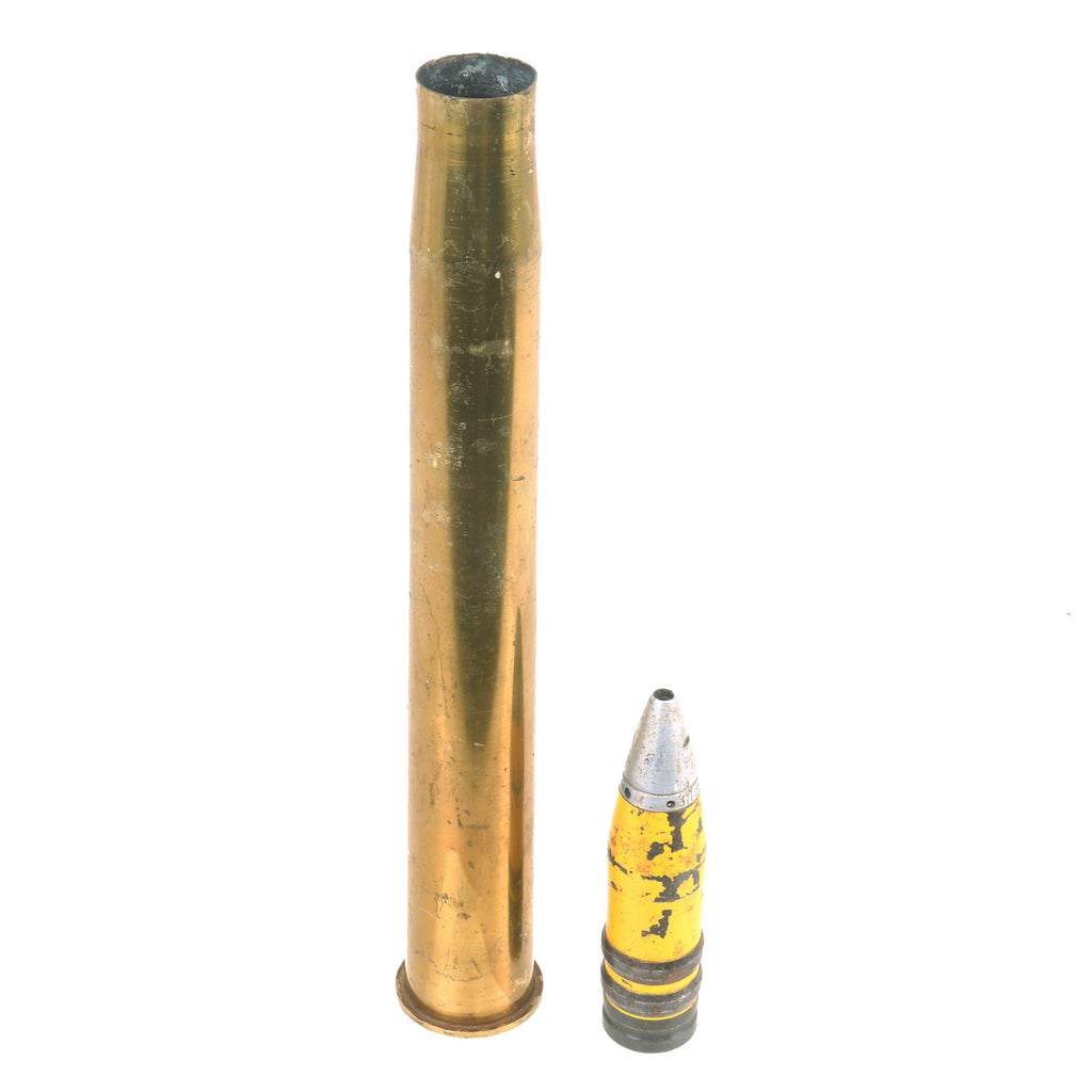 Original German WWII Kriegsmarine Inert C/30 3.7cm Naval Flak Shell ...