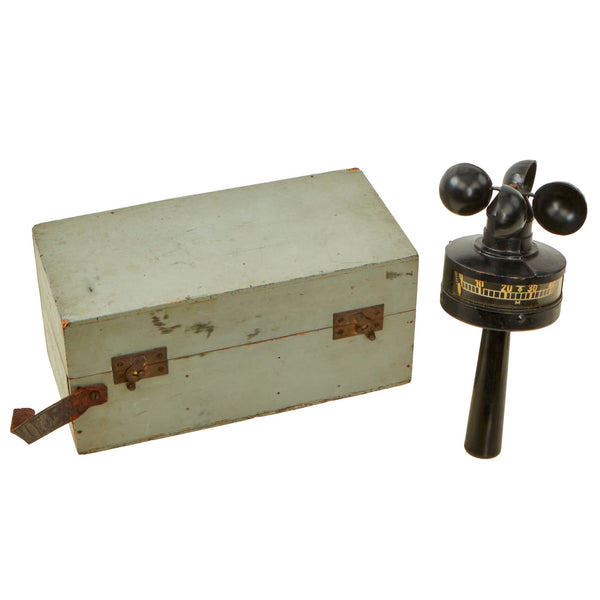 Original German WWII Kriegsmarine U-Boat Hand Held Anemometer Wind Spe ...