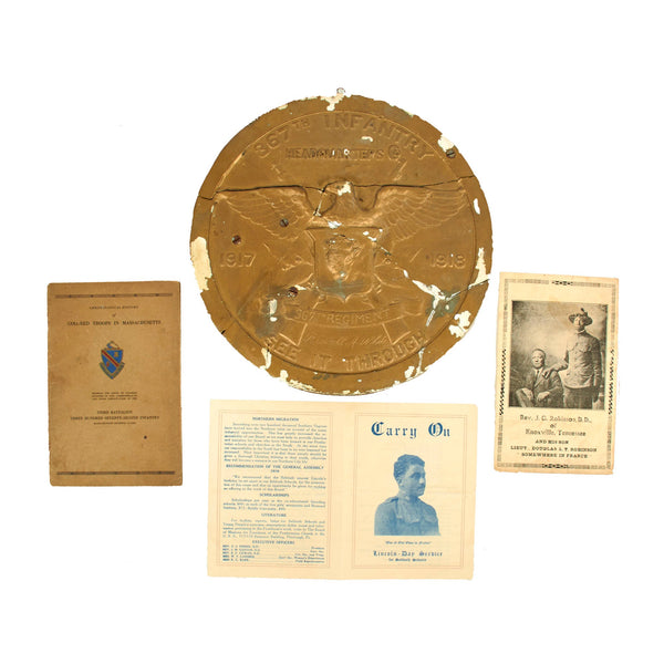 Original U.S. WWI 92nd Division “Buffalo Soldiers” African-American 36 ...