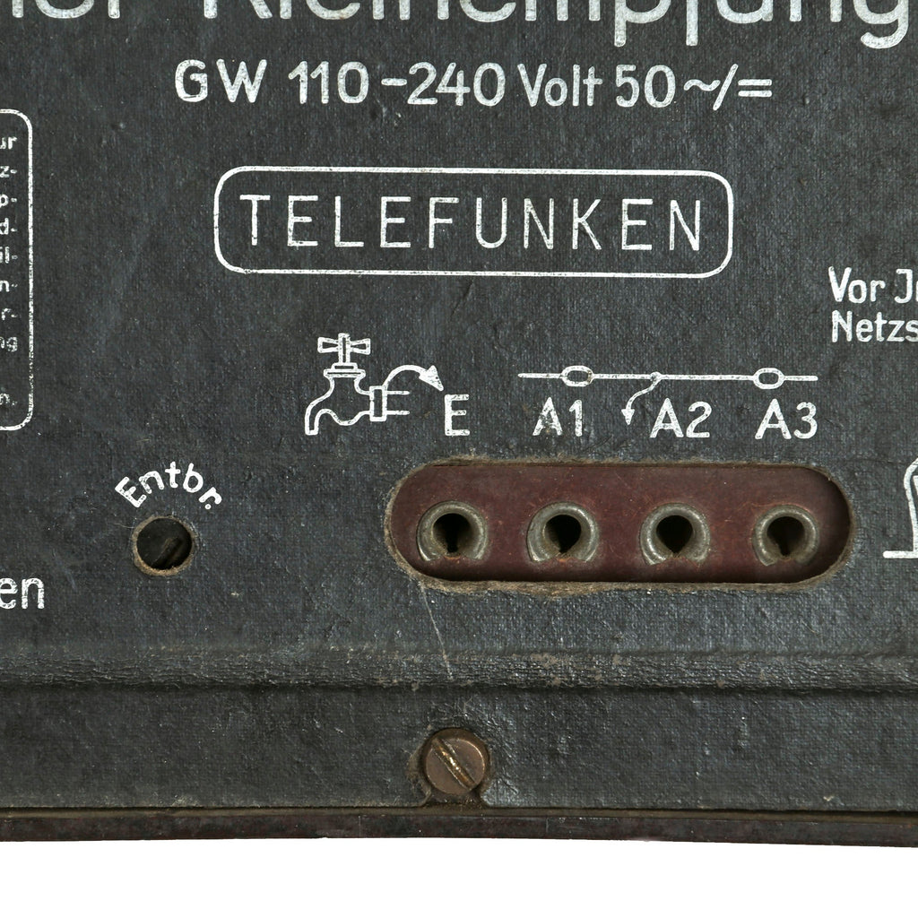 Original German WWII 1938 Kleinempfänger DKE 38 Radio by Telefunken ...