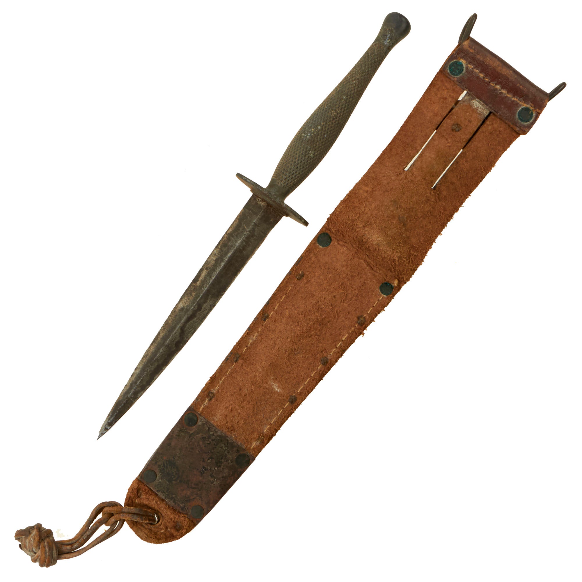 Original U.S. WWII USMC Marine Raider Stiletto Dagger with Personalize ...