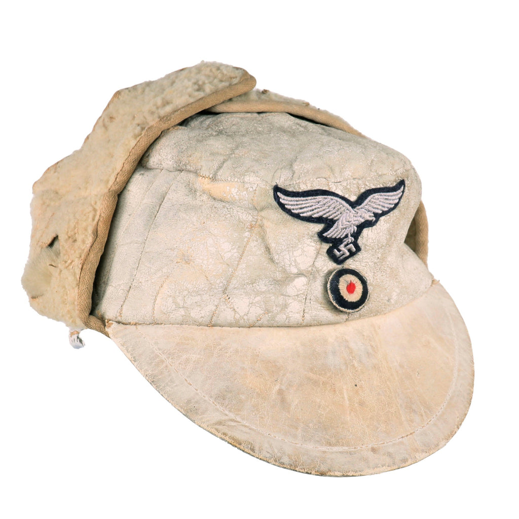 Original German WWII Eastern Front Luftwaffe M43 Pelzmütze Winter Shee – International Military ...