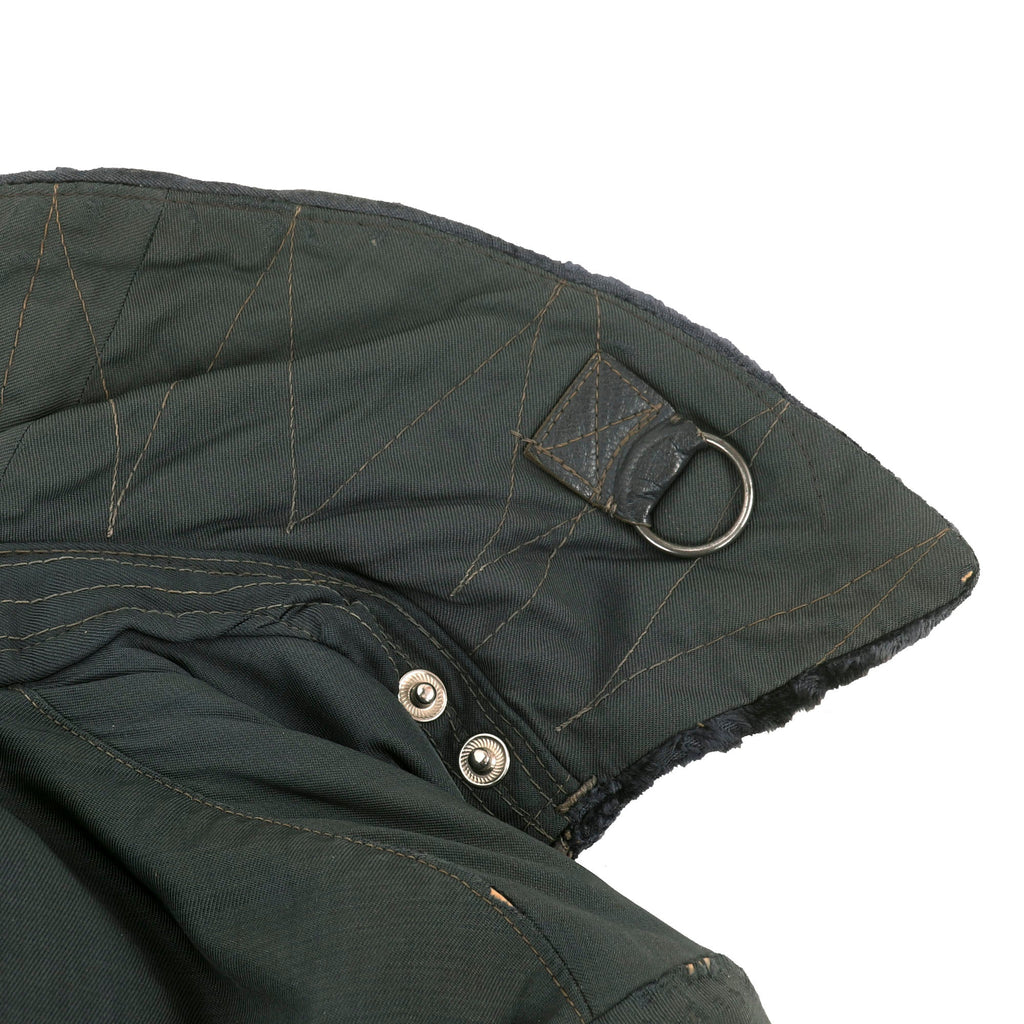 Original German WWII Luftwaffe Blue Electric Heated Officer's Winter F ...