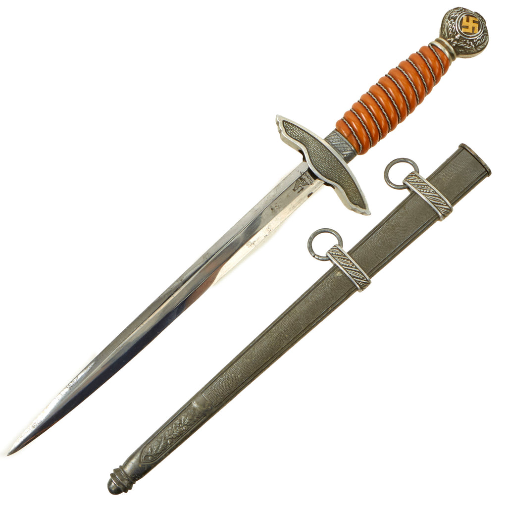 Original German WWII 2nd Model Luftwaffe Dagger by SMF with Scabbard a ...