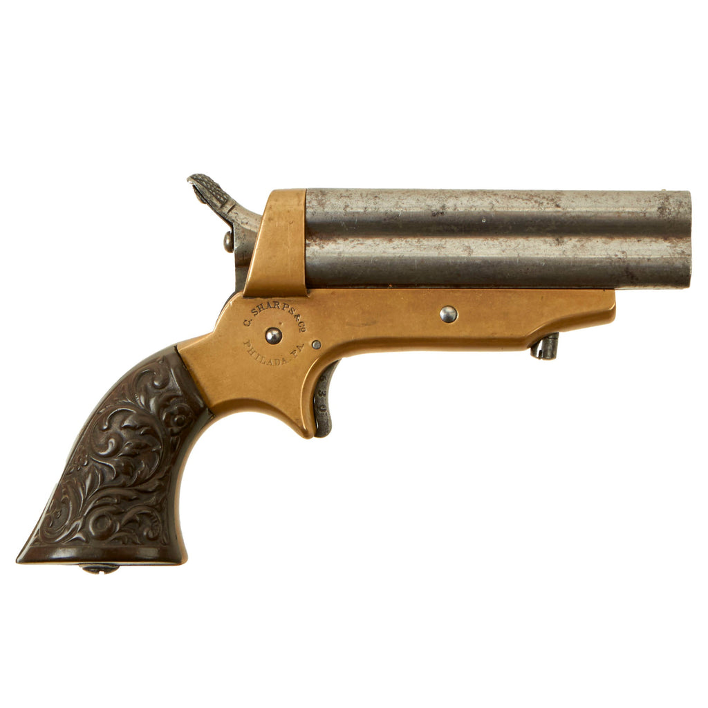 Original U.S. 19th Century Sharps Model 2C .30 Rimfire 4 Barrel Brass ...