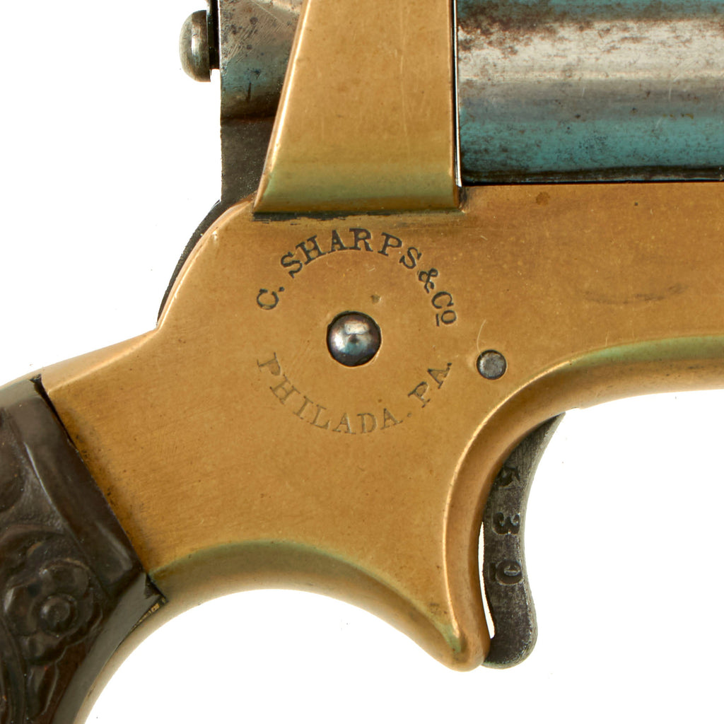 Original U.S. 19th Century Sharps Model 2C .30 Rimfire 4 Barrel Brass ...