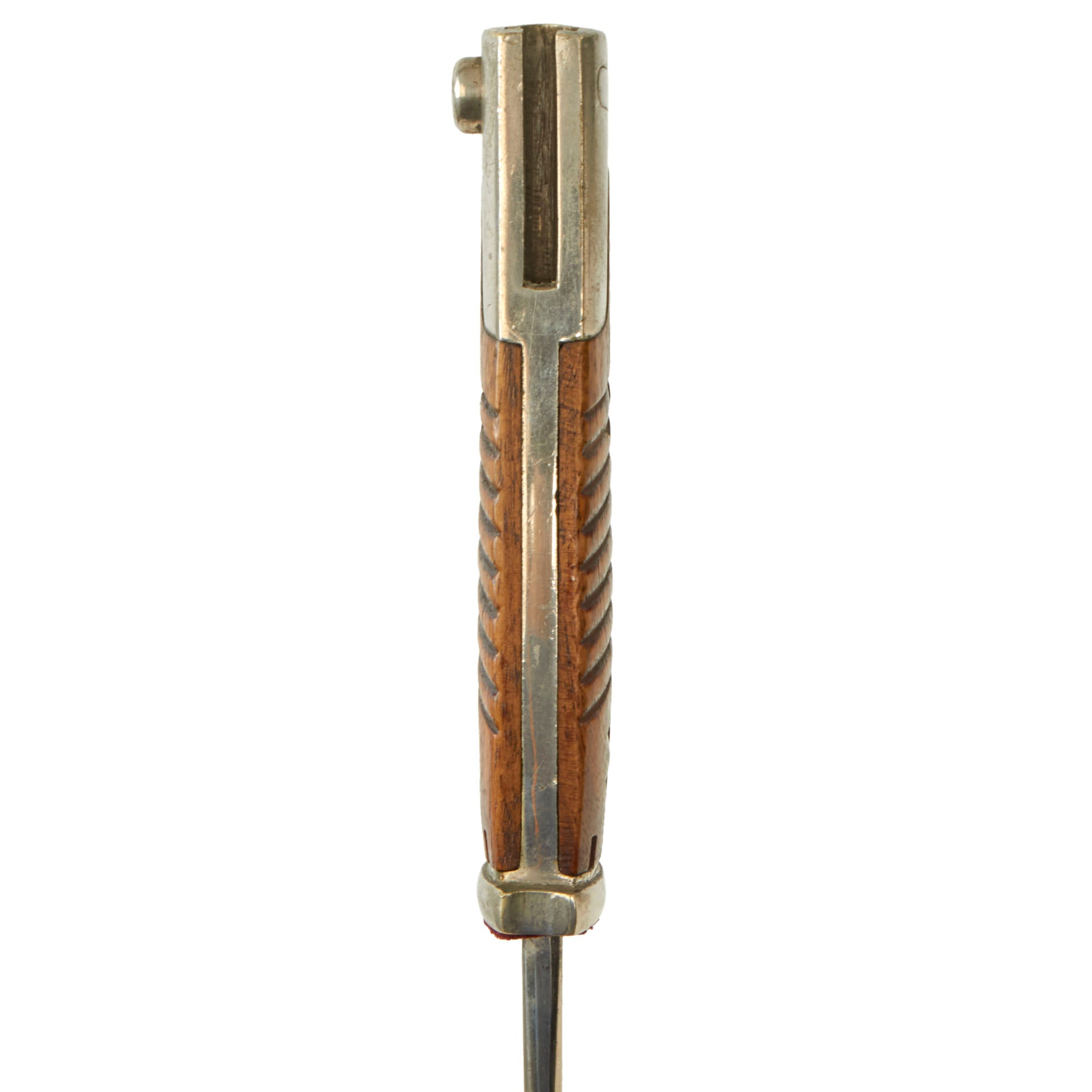 Original German WWI M1898 GEW 98 Nickel Plated Parade Bayonet with Sca ...