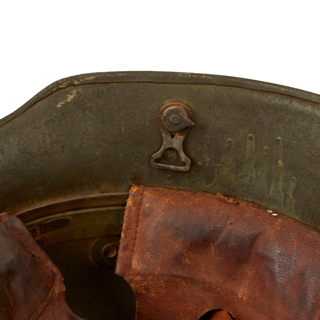 Original German WWI M16 Stahlhelm Helmet with Panel Camouflage Paint ...