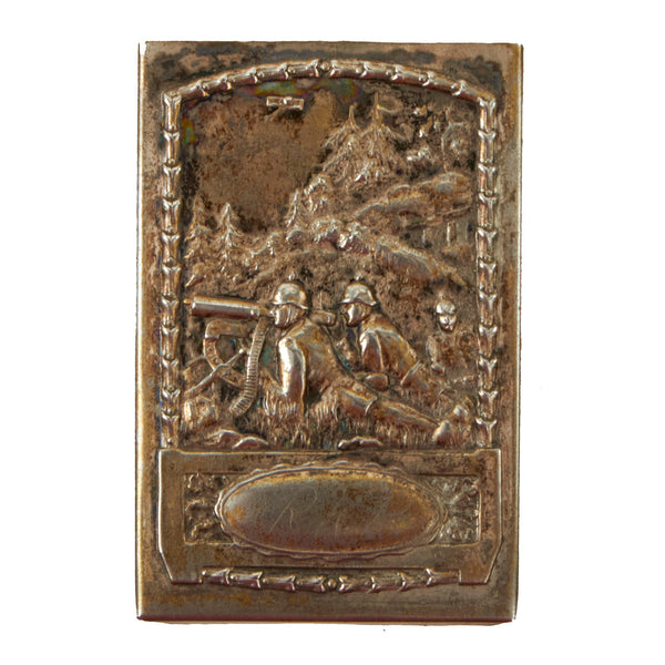 Original Imperial German WWI Silver Machine Gunner Matchbox Case with ...